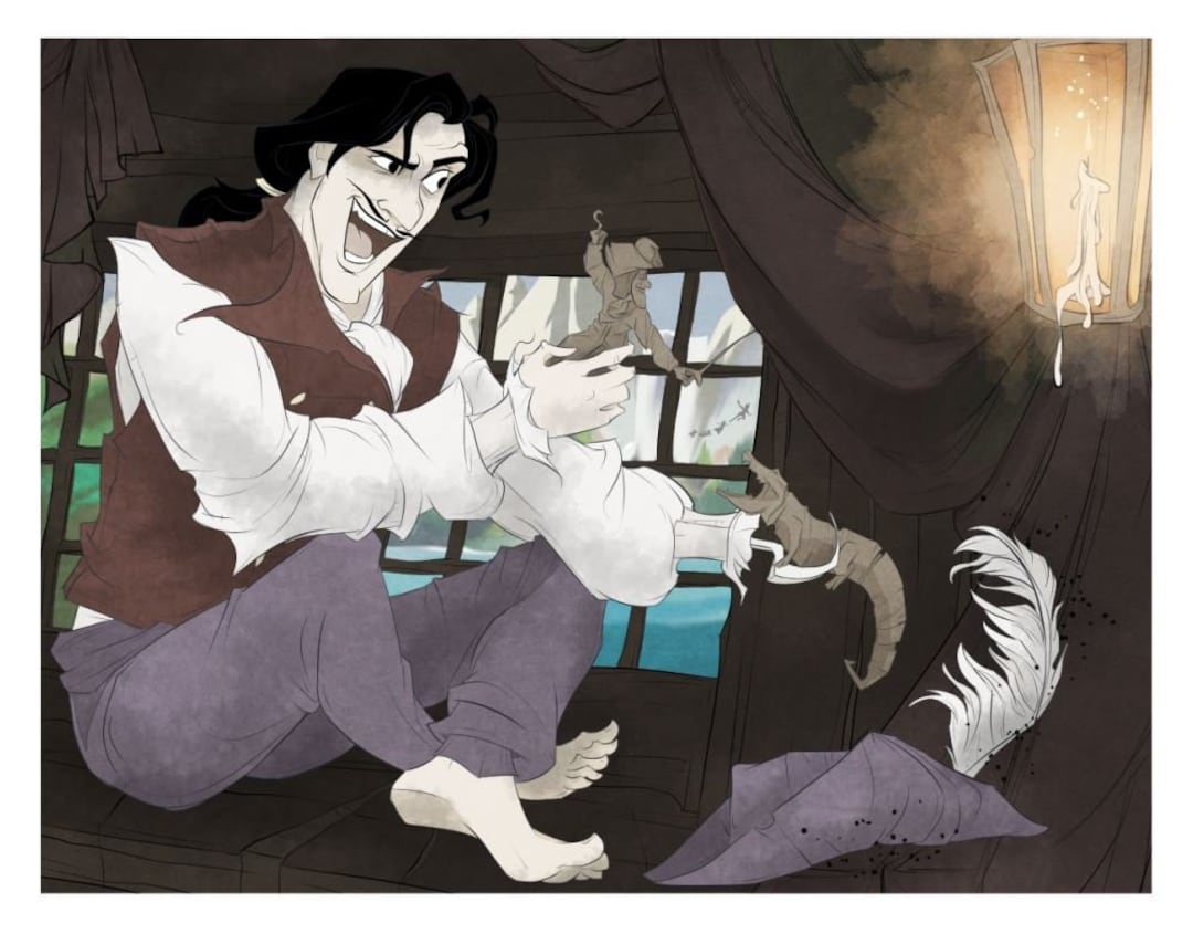 Hook / Captain / Peter Pan / Neverland / Jolly Roger / Pirate / Ship ...