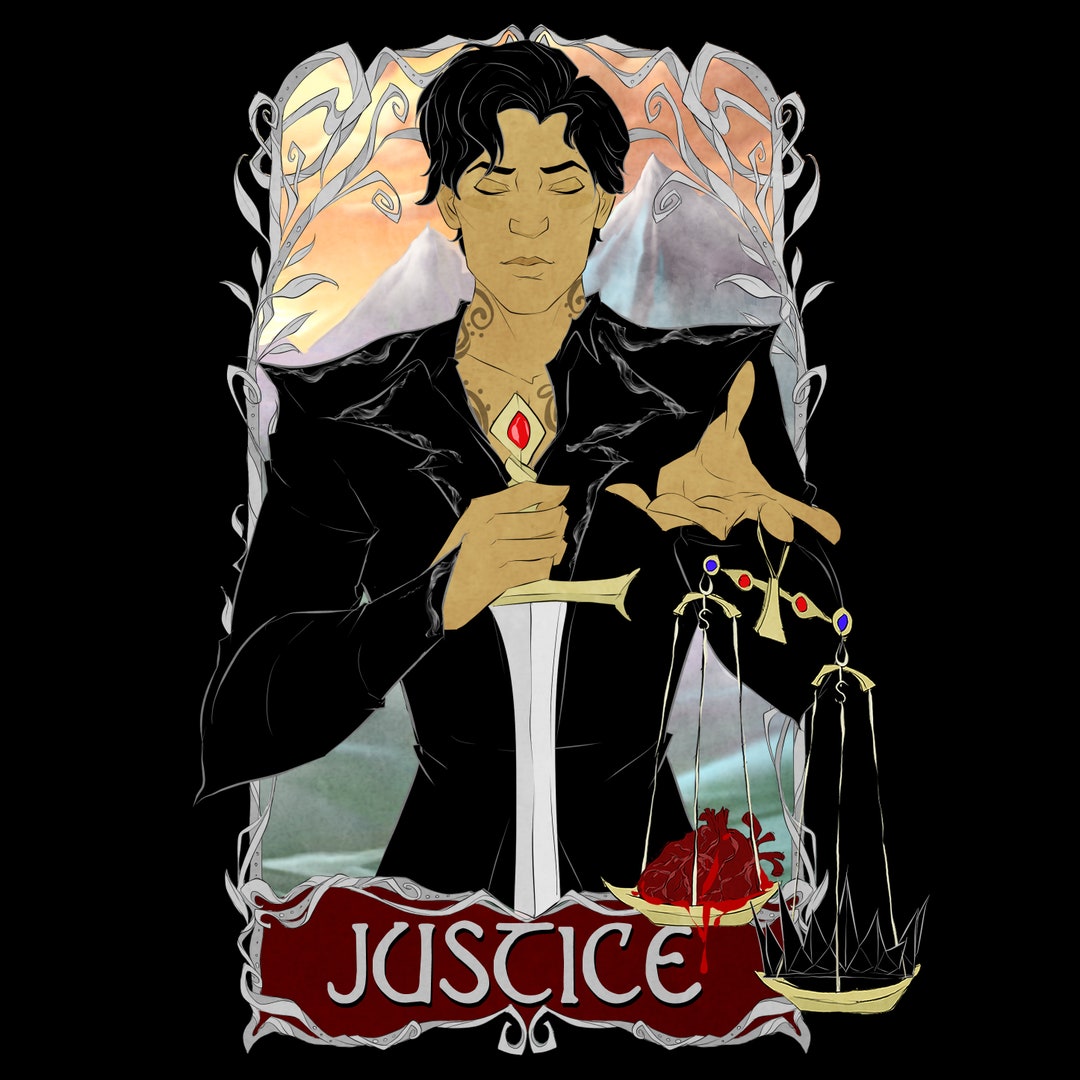 Limited Edition 12 / Tarot:justice / / Rhysand / Rhys / Fae / Fairy ...