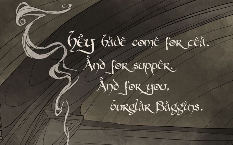 Gandalf / Bilbo / Lord of the Rings / Art Print / Hobbit / Fan Art ...