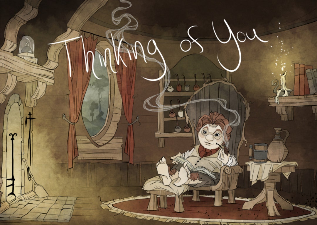 Hobbit / Bilbo / Tolkien / Quote / Thinking of You / Greeting / Card ...