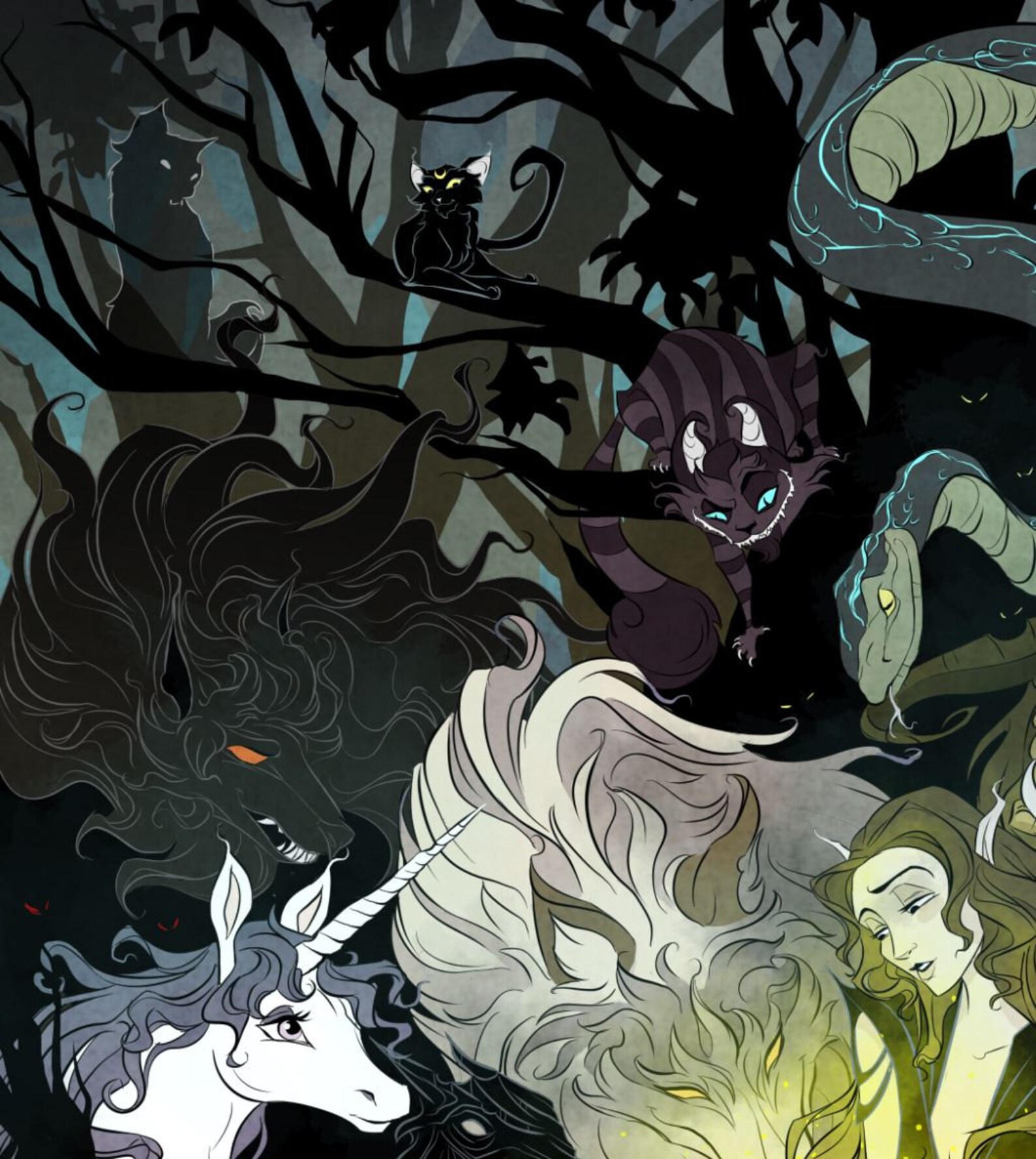 Wicked Creatures / Art Print / Fairy / Reading / Dragon / - Etsy