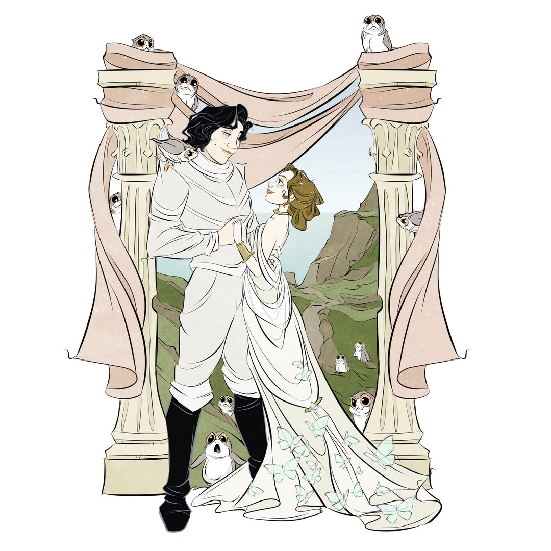 Reylo Wedding / Sticker / Vinyl / Waterproof / Decal / Fan Art / Porgs ...