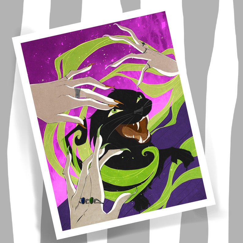 Hocus Pocus / Binx / Thackery / Cat / Black / Print / Disney / - Etsy