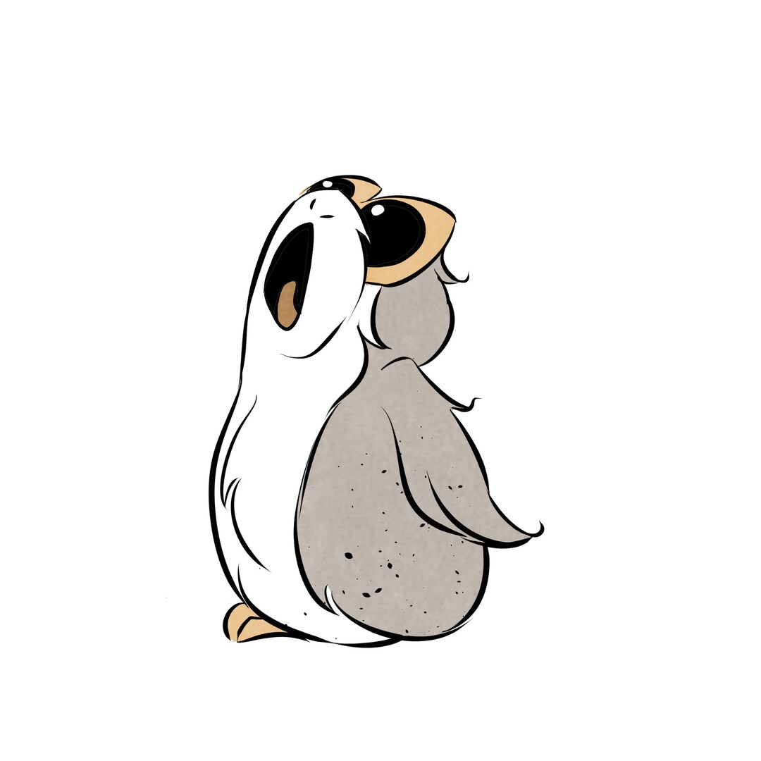 Porg / Screaming / Star Wars / Sticker / Vinyl / Disney / - Etsy