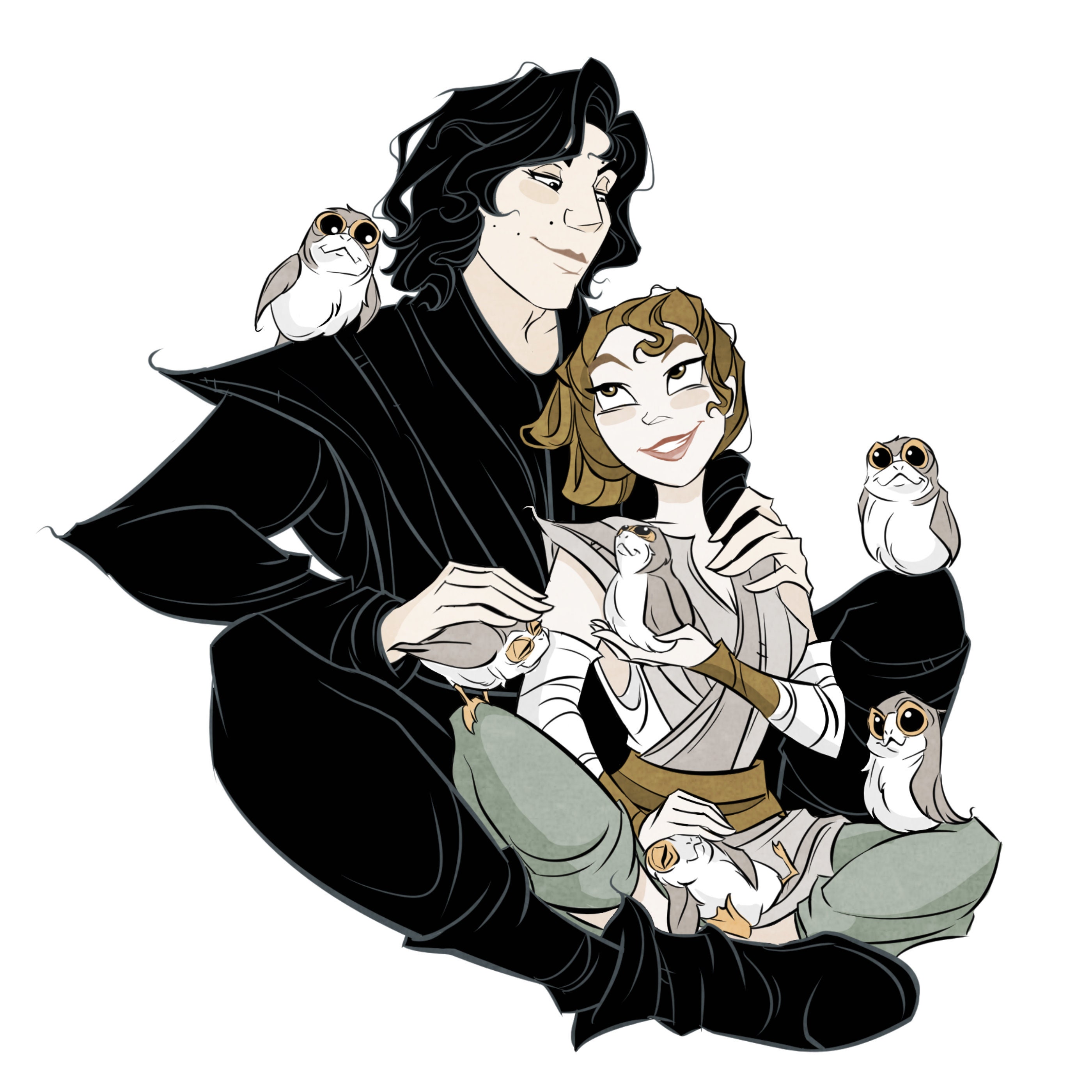 Reylorg / Porg / Reylo / Star Wars / Sticker / Vinyl / Geeky / Nerdy ...