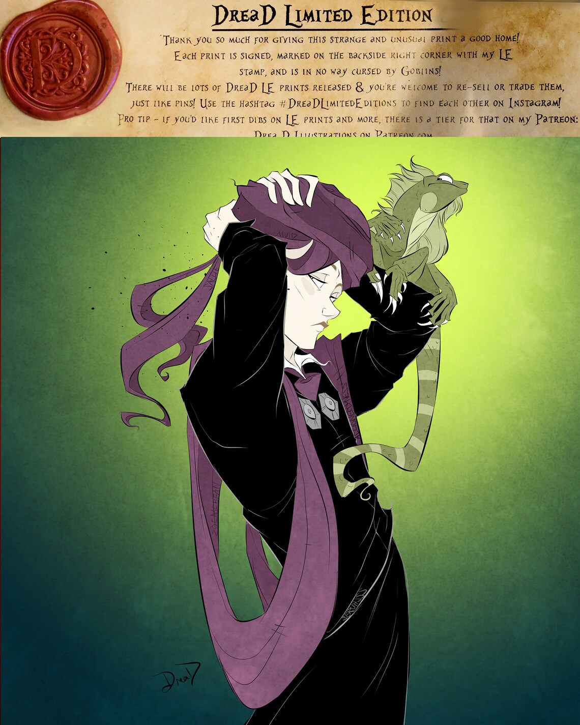 Limited Edition 10 / Print / Wizard / Magic / Geeky / Nerdy - Etsy