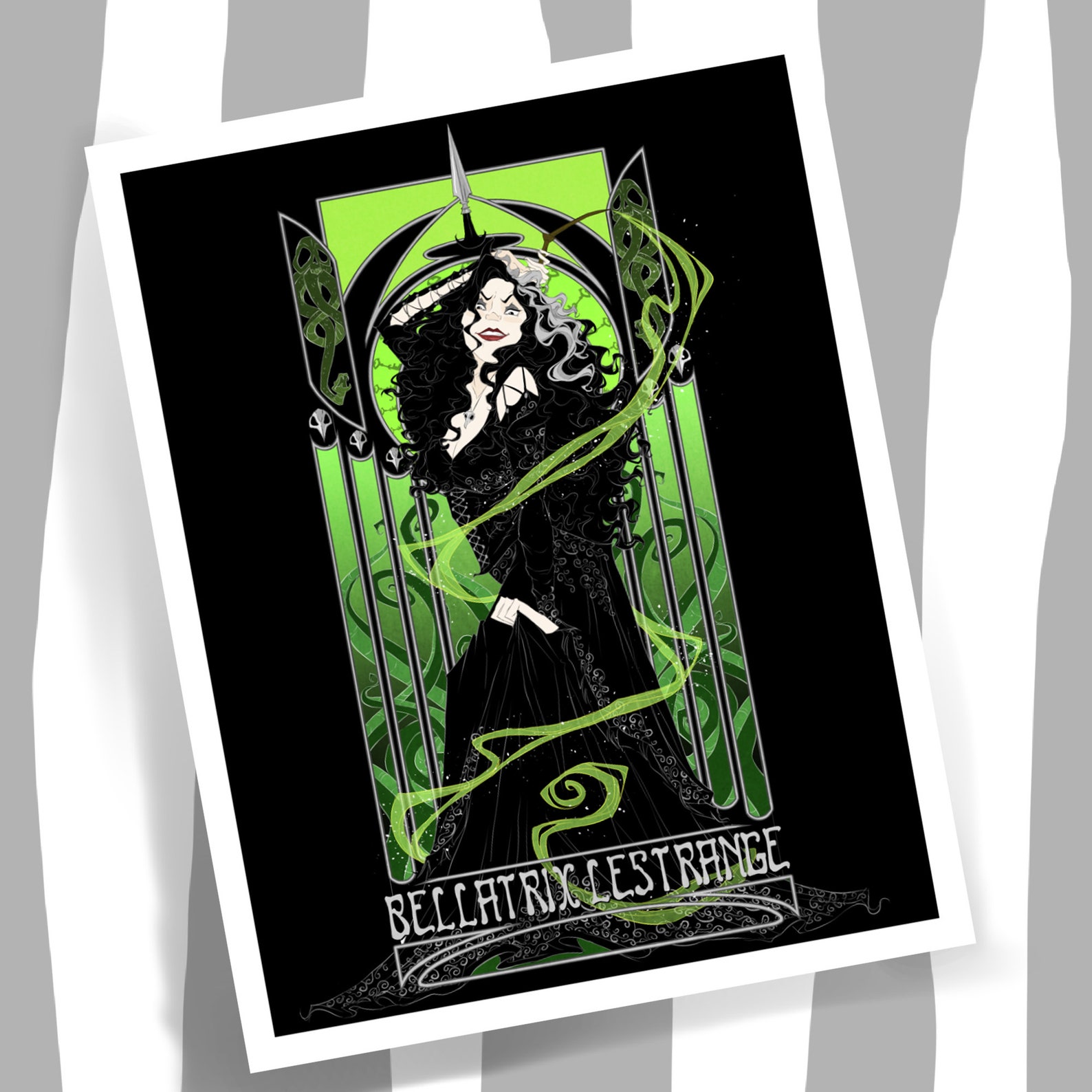 Dreadfully Nouveau: Dark Witch / Print / Fan Art / Art History | Etsy