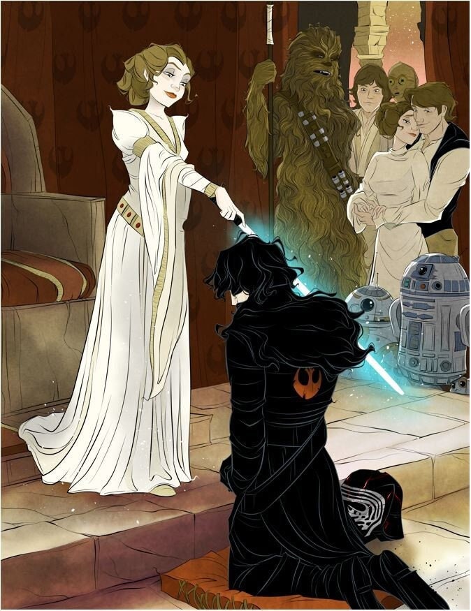 Reylo: the Dark Knight / Sticker / Vinyl / Waterproof / Decal / Fan Art ...