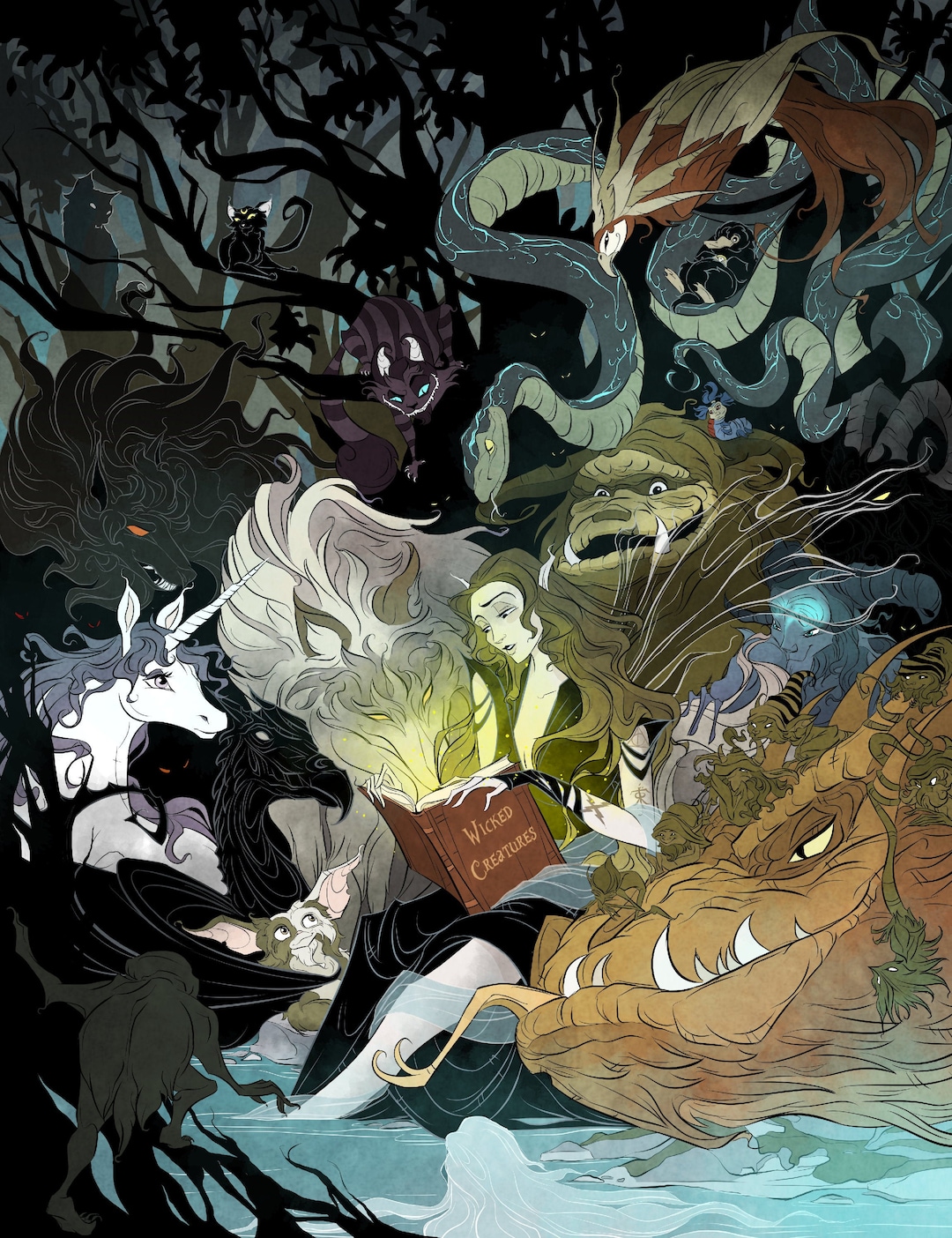 Wicked Creatures / Art Print / Fairy / Reading / Dragon / Hobbit / Last ...