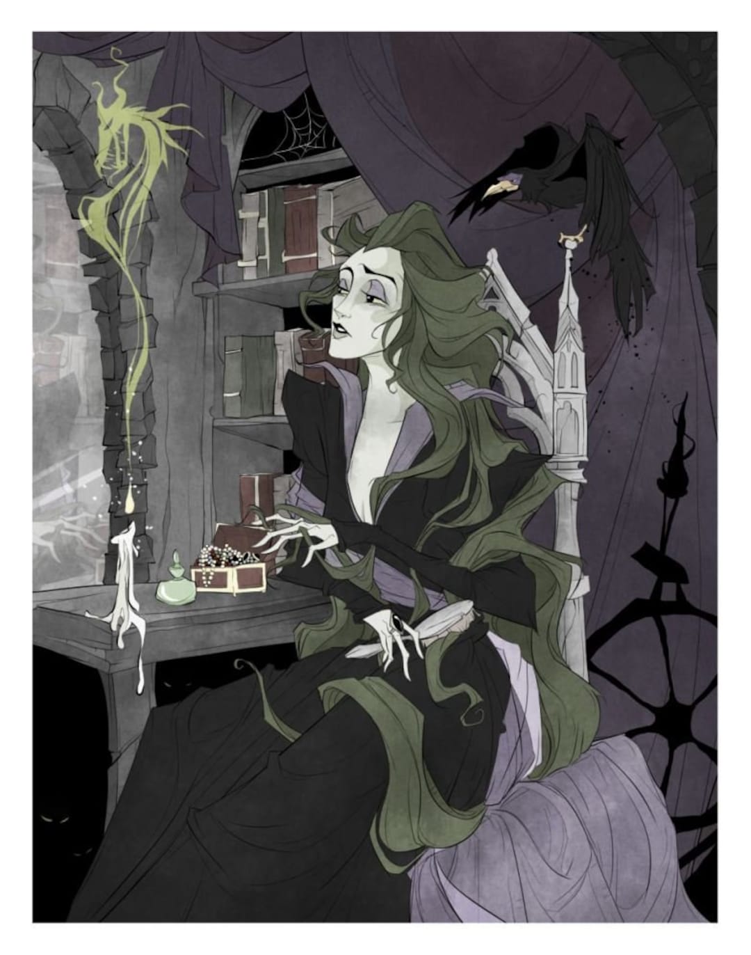 Maleficent / Art Print / Villains / Villain / Disney / Fan Art / Gothic ...