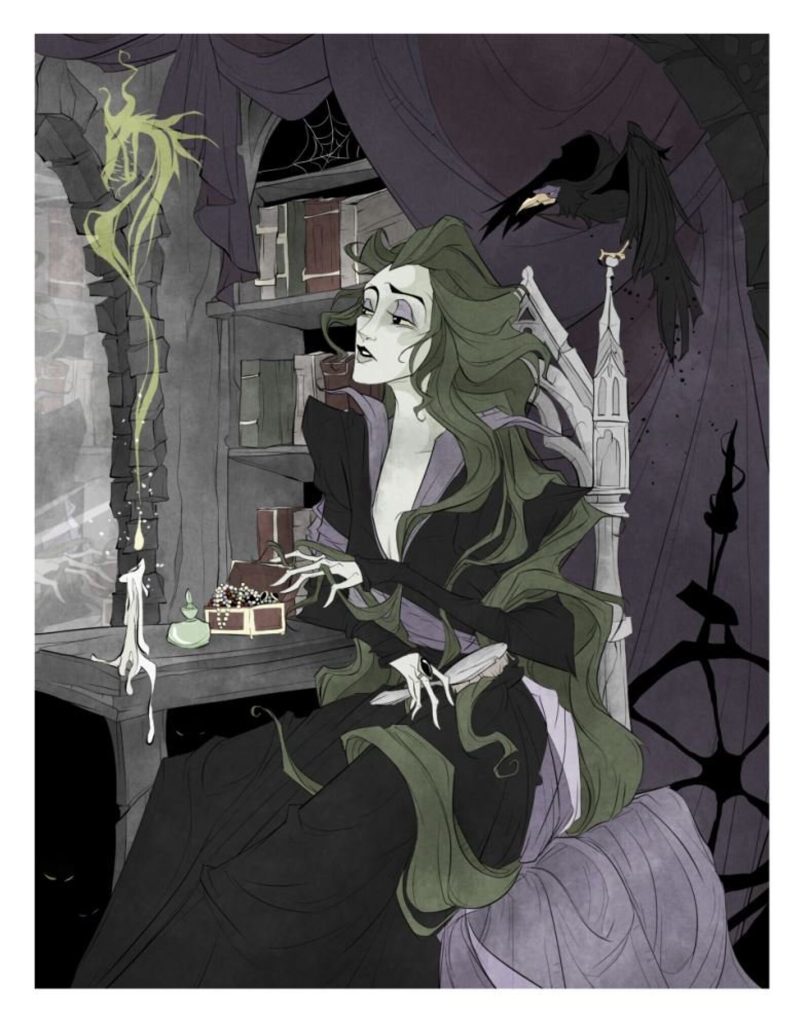 Maleficent / Art Print / Villains / Villain / Disney / Fan Art - Etsy