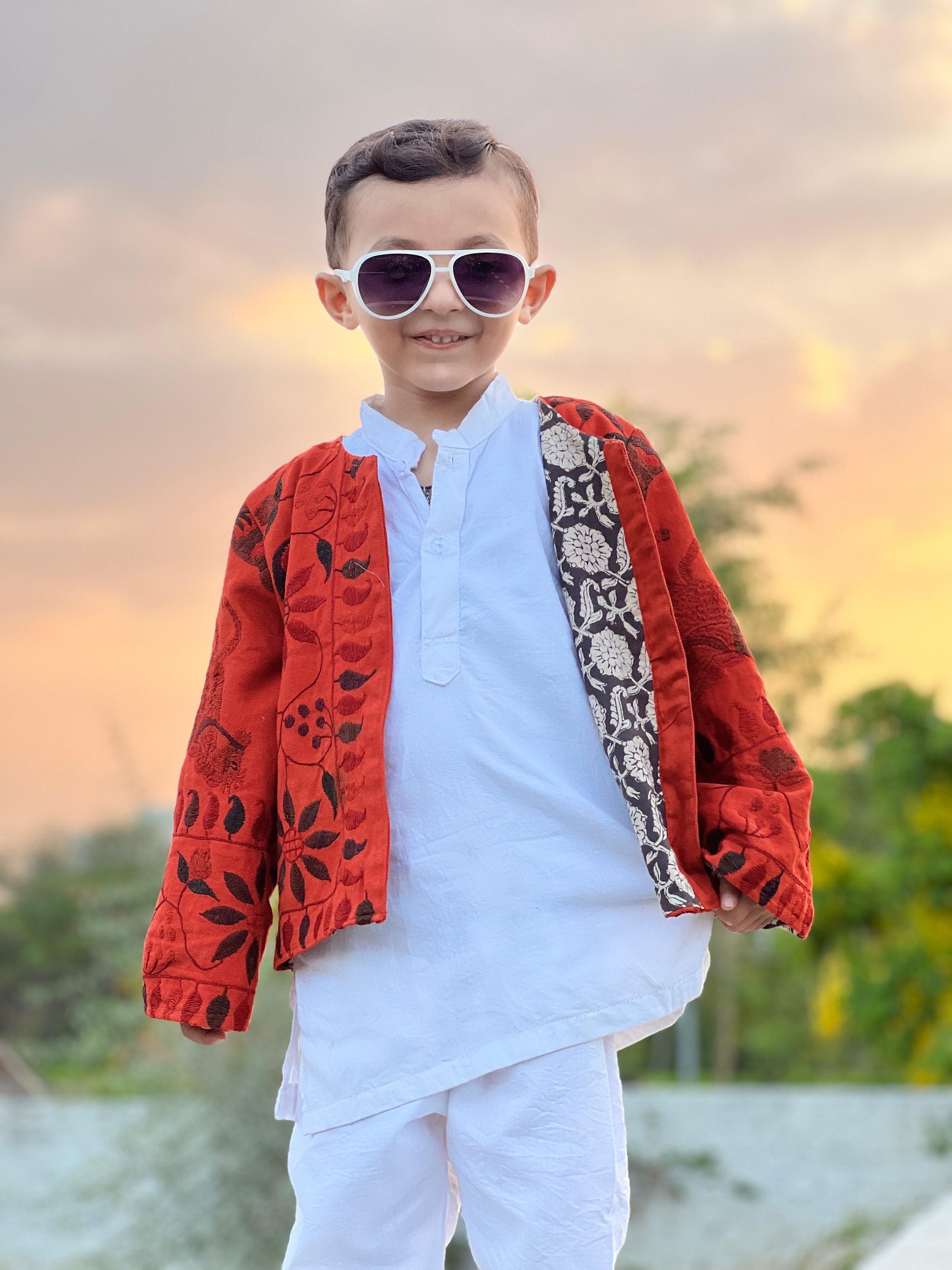 Kids Upcycled Tapestry Jacket: Boho Ethnic Patchwork Coat - Etsy