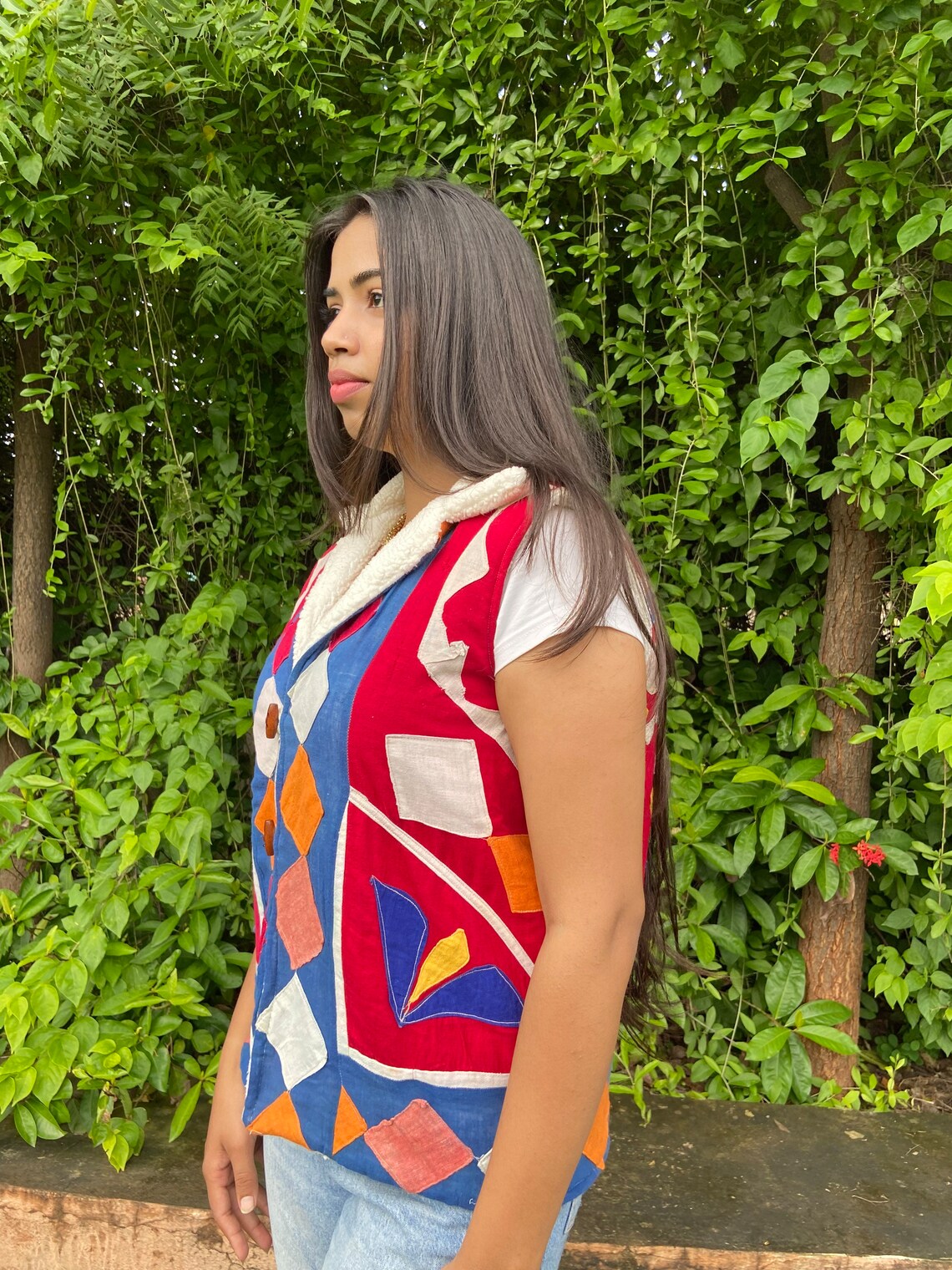 Appliqué Patchwork Vest /vintage Quilt Jacket / Multicoloured - Etsy