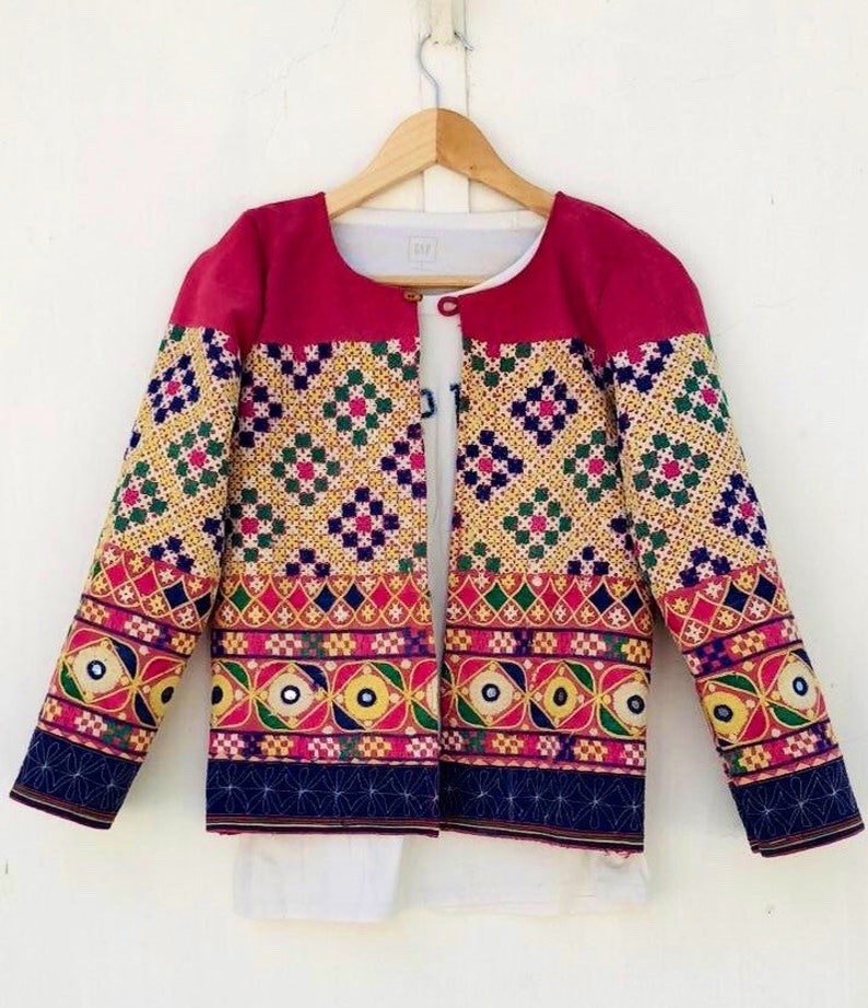 Buy Embroidered Jacket / Embellished Jacket / Kutch Rajasthani Online ...