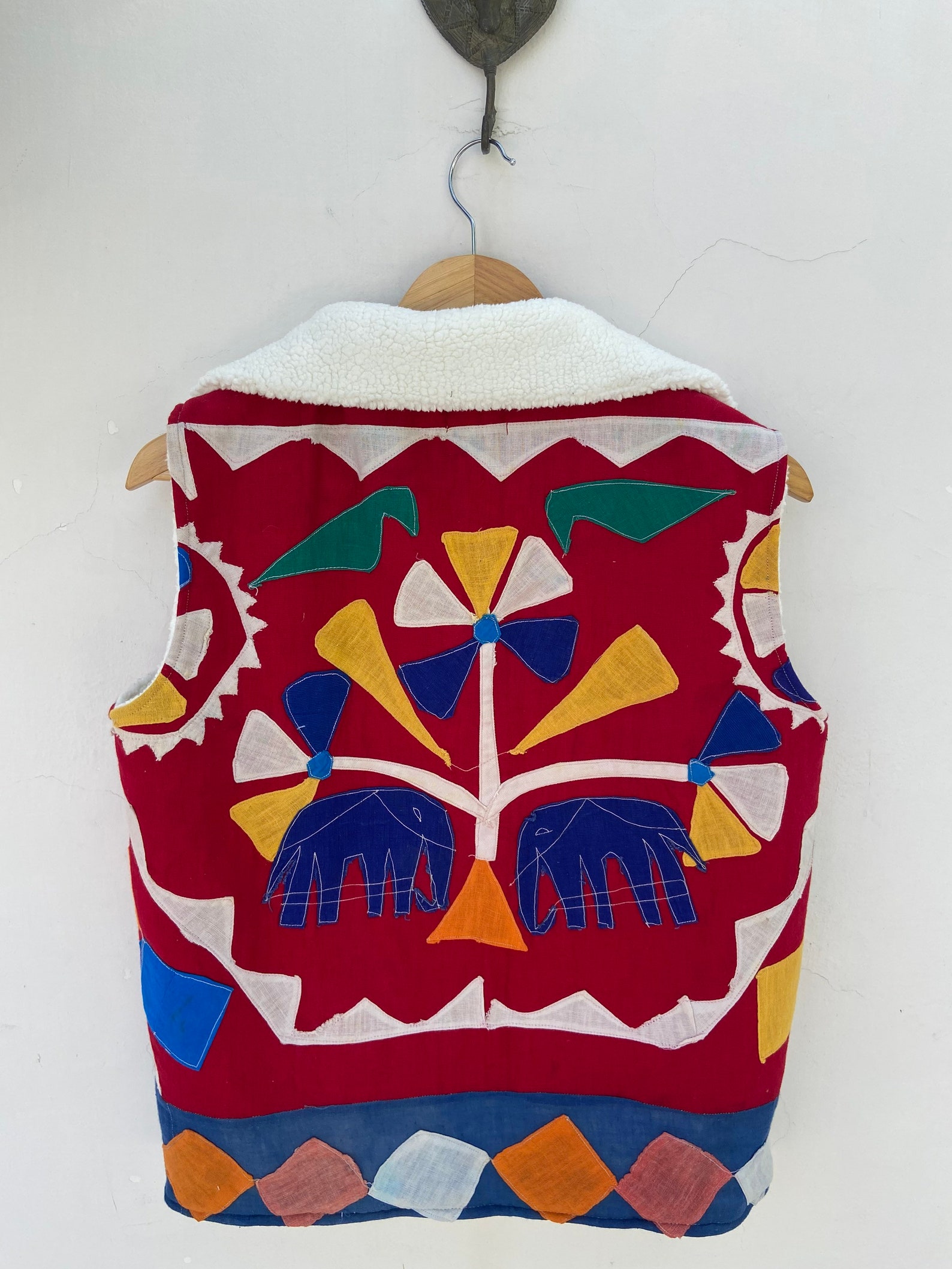 Appliqué Patchwork Vest /vintage Quilt Jacket / Multicoloured - Etsy