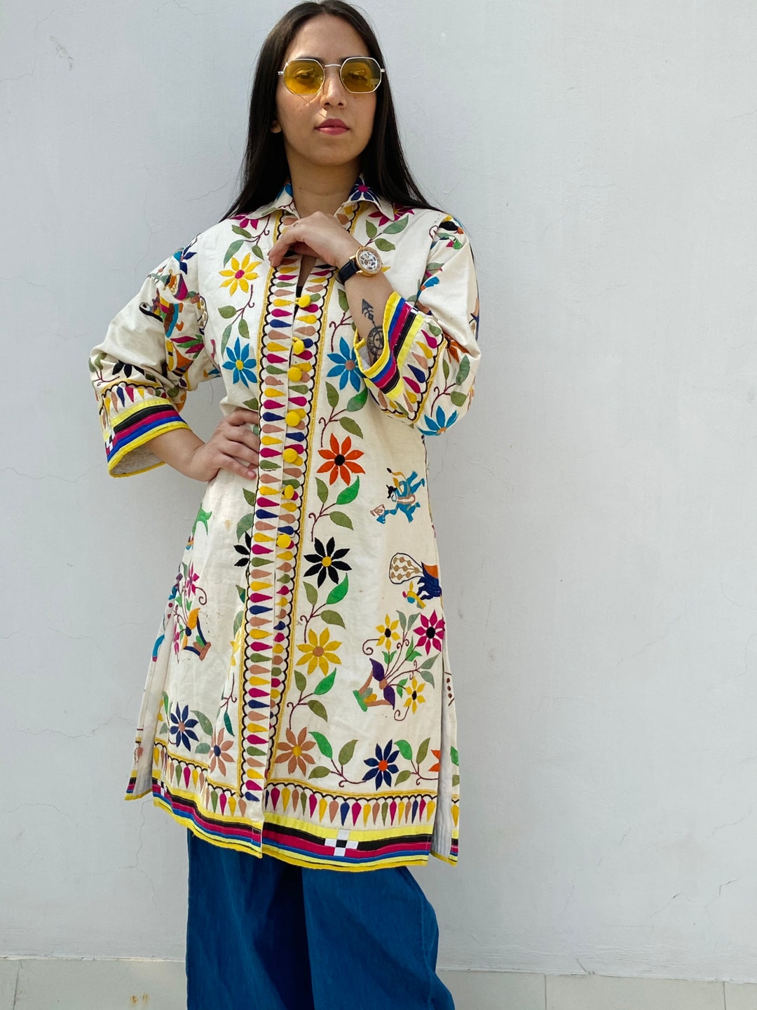 Patchwork Quilted Coat, Handmade Jacket , Bohemian Coat Men, Festival ...