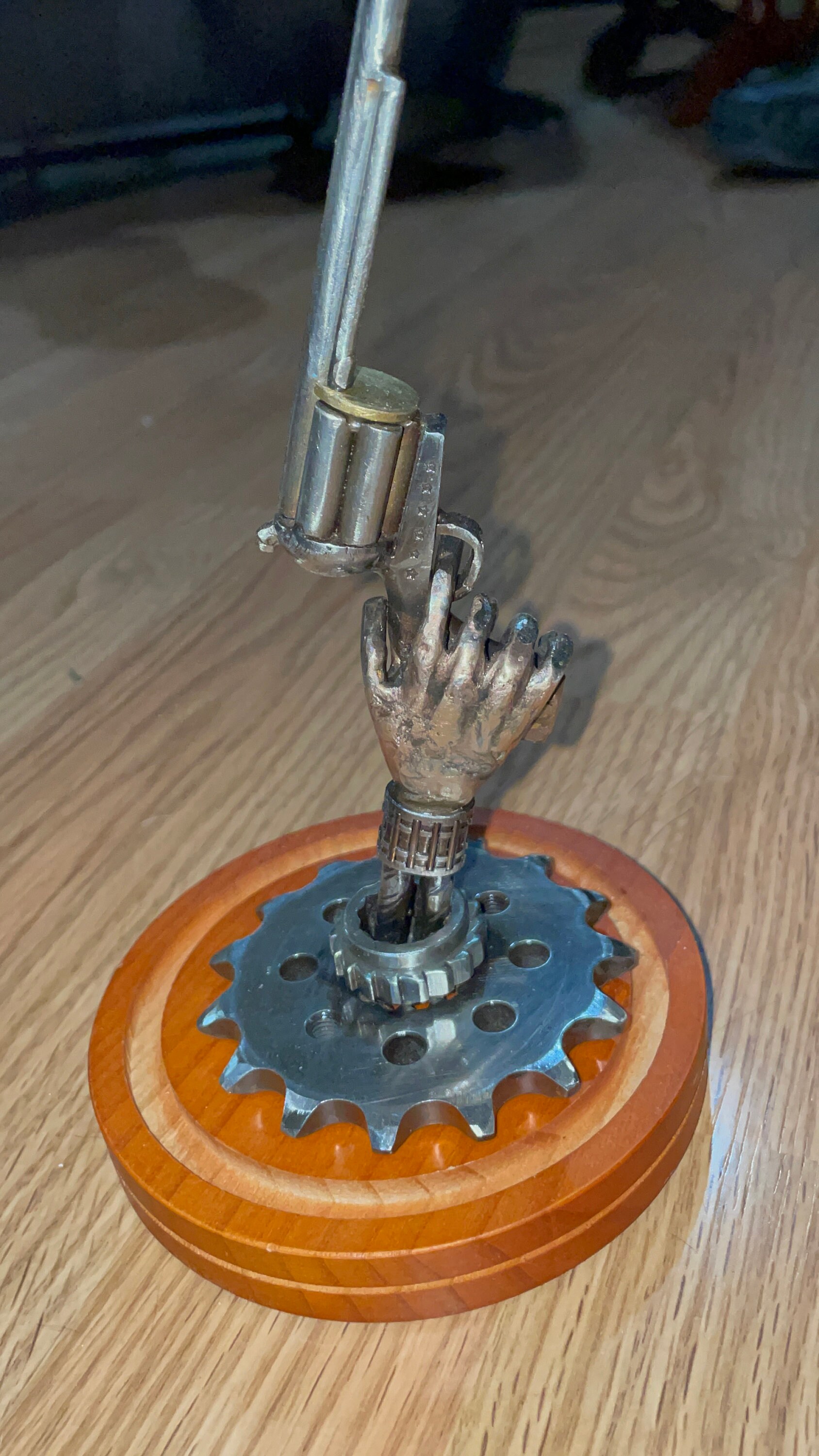 Metal Art Hand Holding in Colt 45 - Etsy