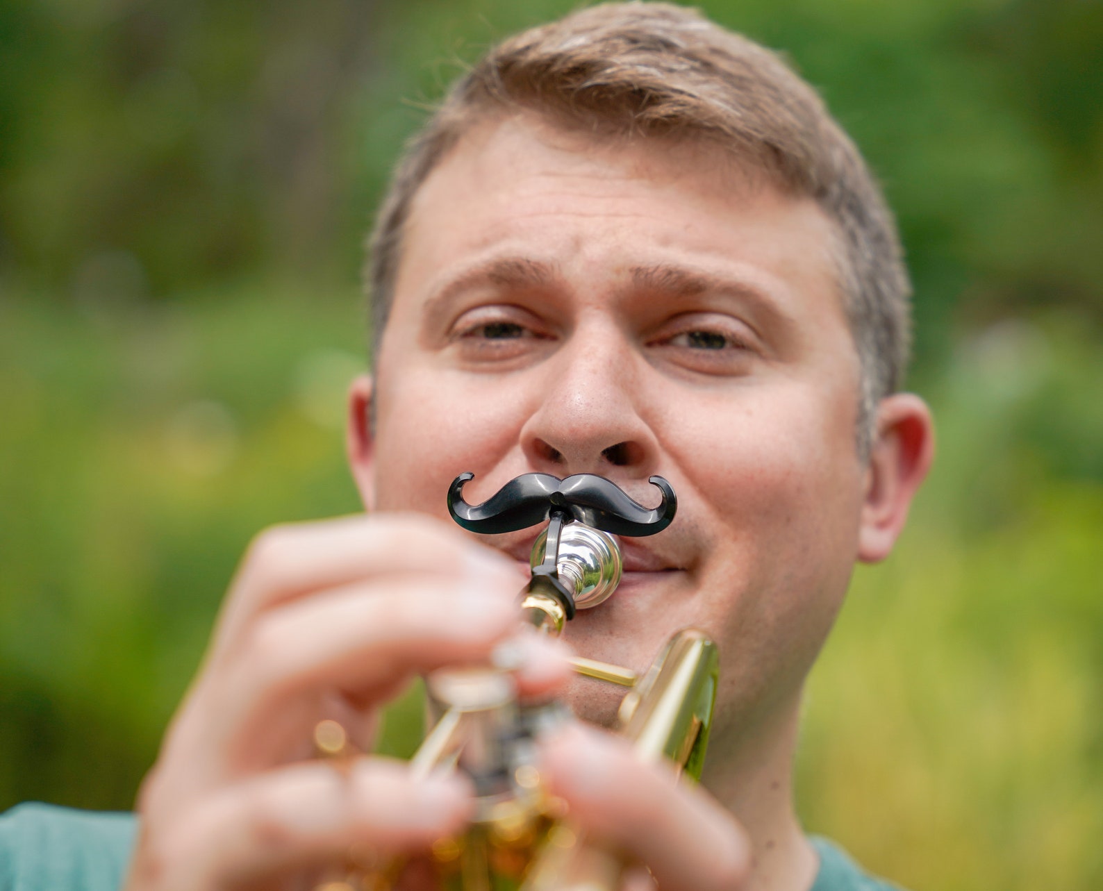 Clip-on Mustache for Brass Mouthpieces Gift for Trumpet, Trombone ...