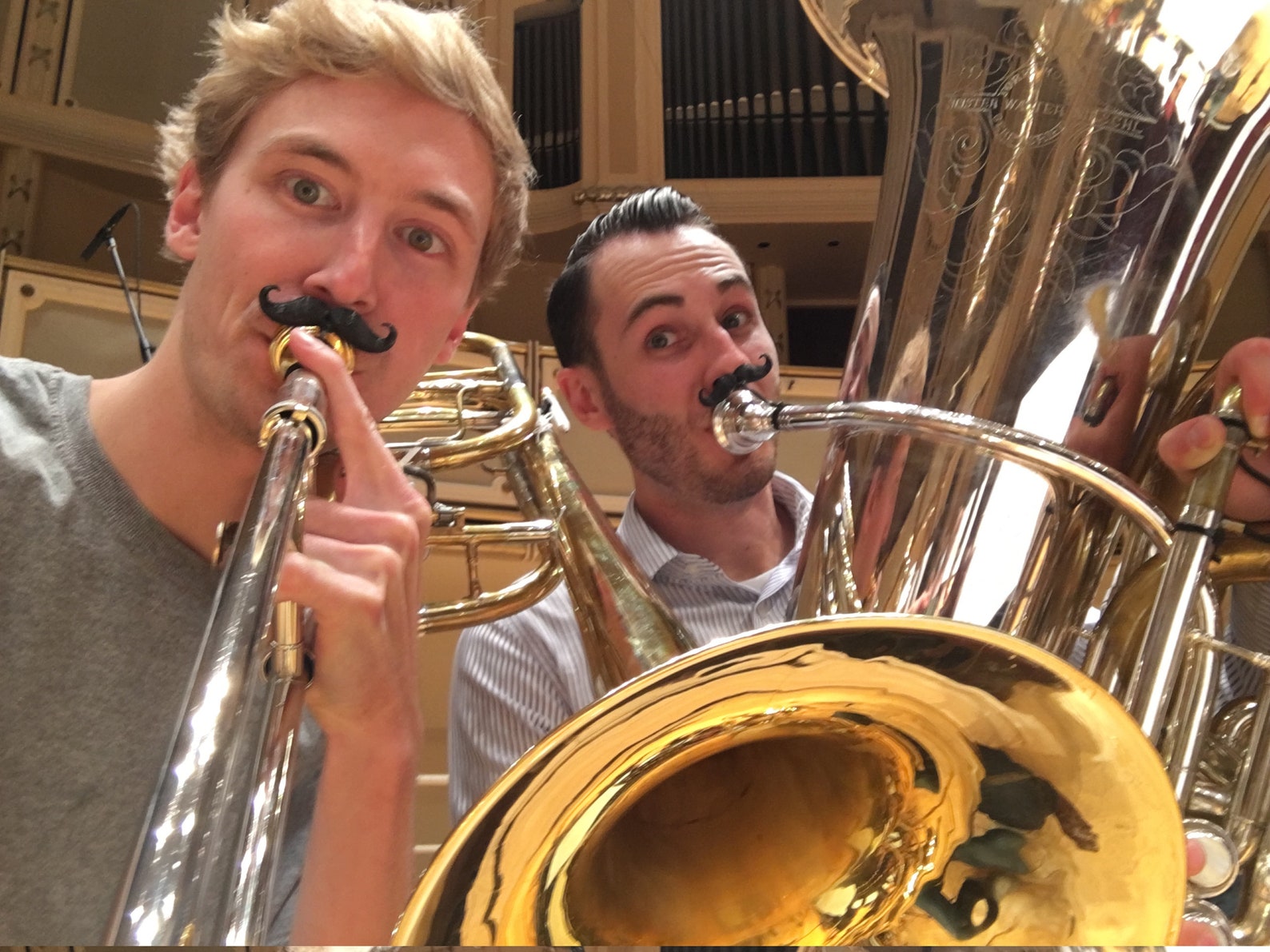 Clip-on Mustache for Brass Mouthpieces Gift for Trumpet, Trombone ...