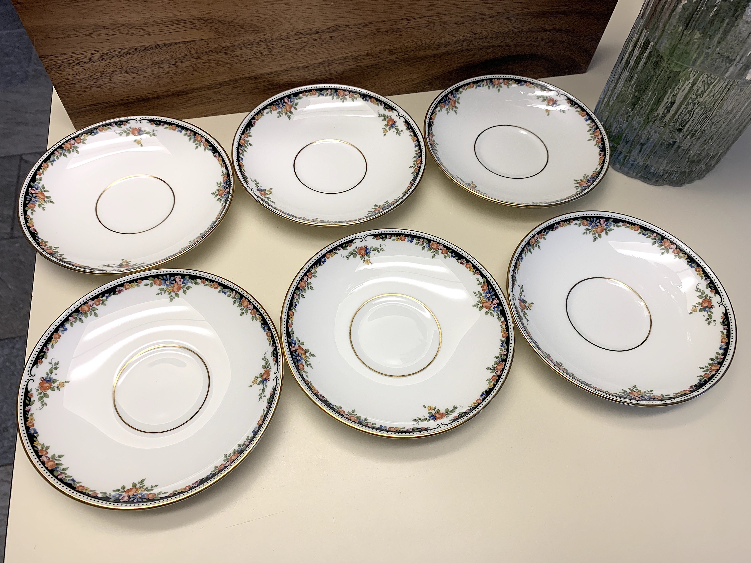 Wedgwood Bone China OSBORNE Pattern Leigh Shape Footed Cup & - Etsy