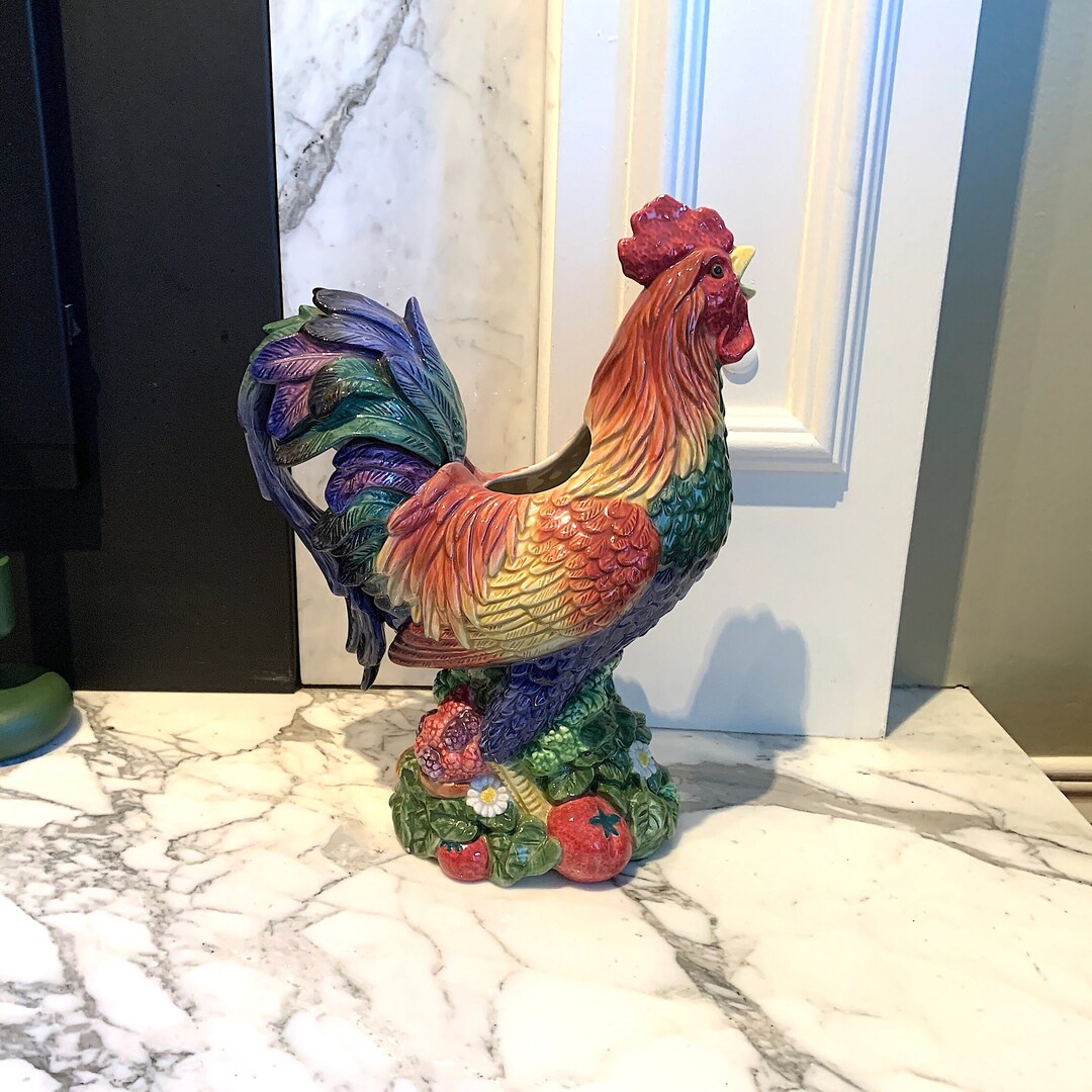 FITZ & FLOYD Classics Coq Du Village 12" Pitcher, Fitz and Floyd 32 Oz ...