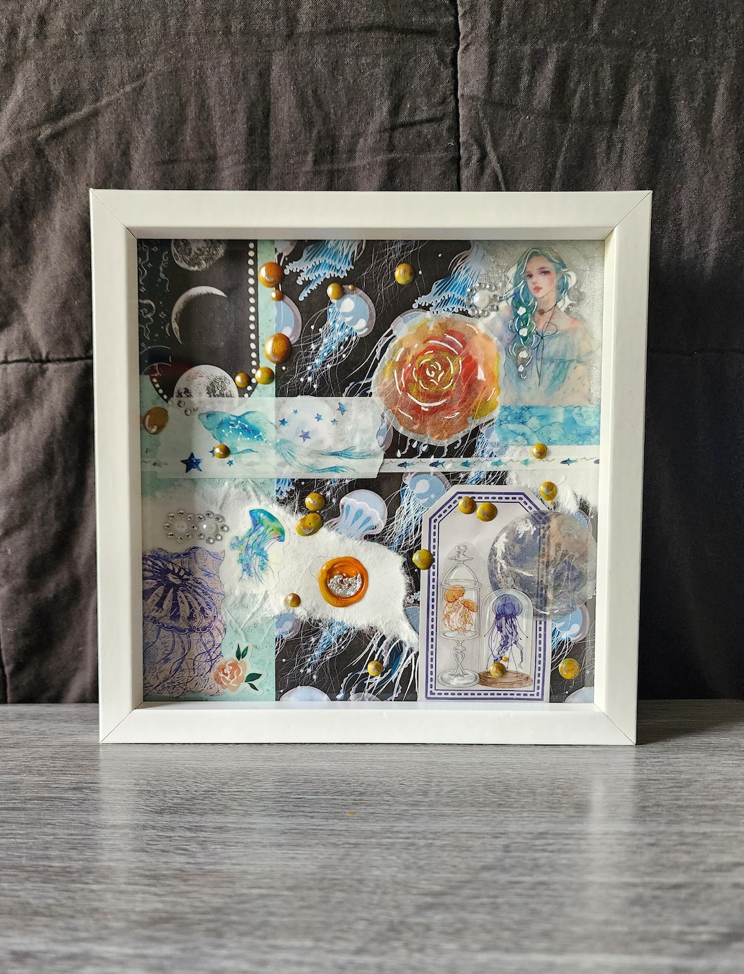 Handmade Collage | Beachy Collage | Gift for Beach Lover | Gift for ...