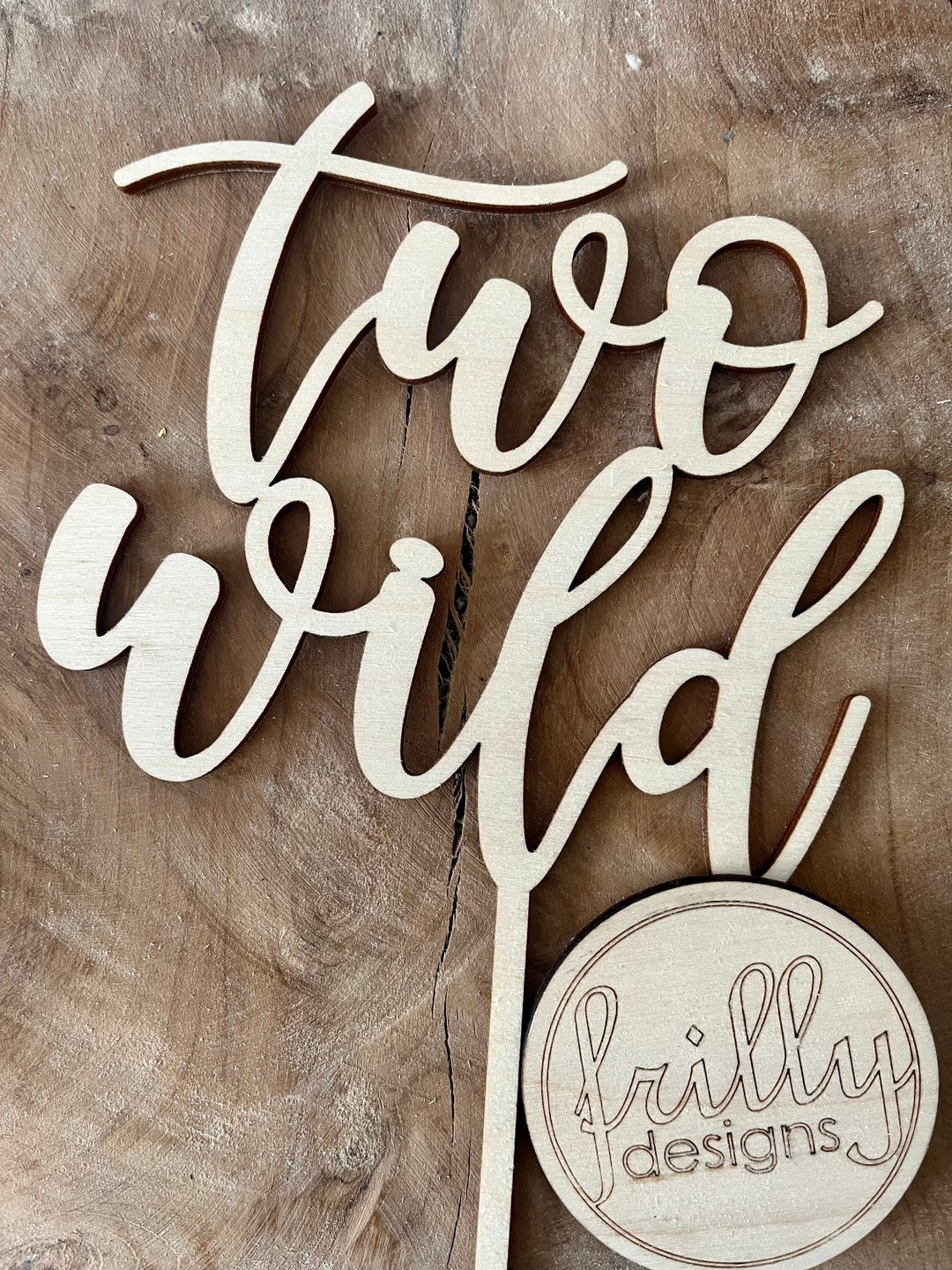 Two Wild Topper Birthday Decorations Cake Topper Birthday Child Frilly ...