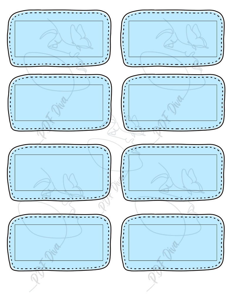 Fillable Class Labels, Pdf, Magically Fills in Names, Label Variety ...