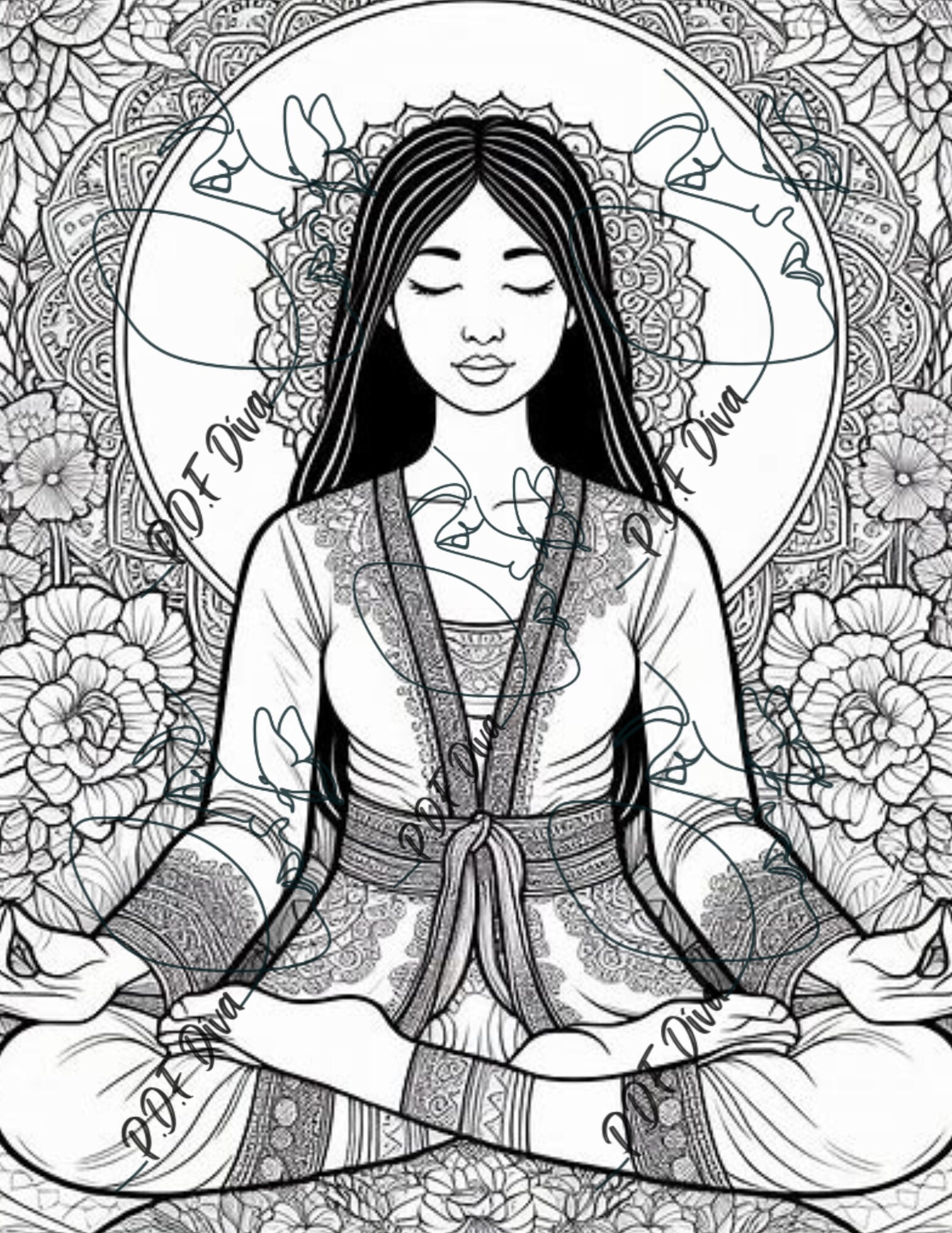 A Tribute to Feminine Energy Adult Coloring Book - Etsy