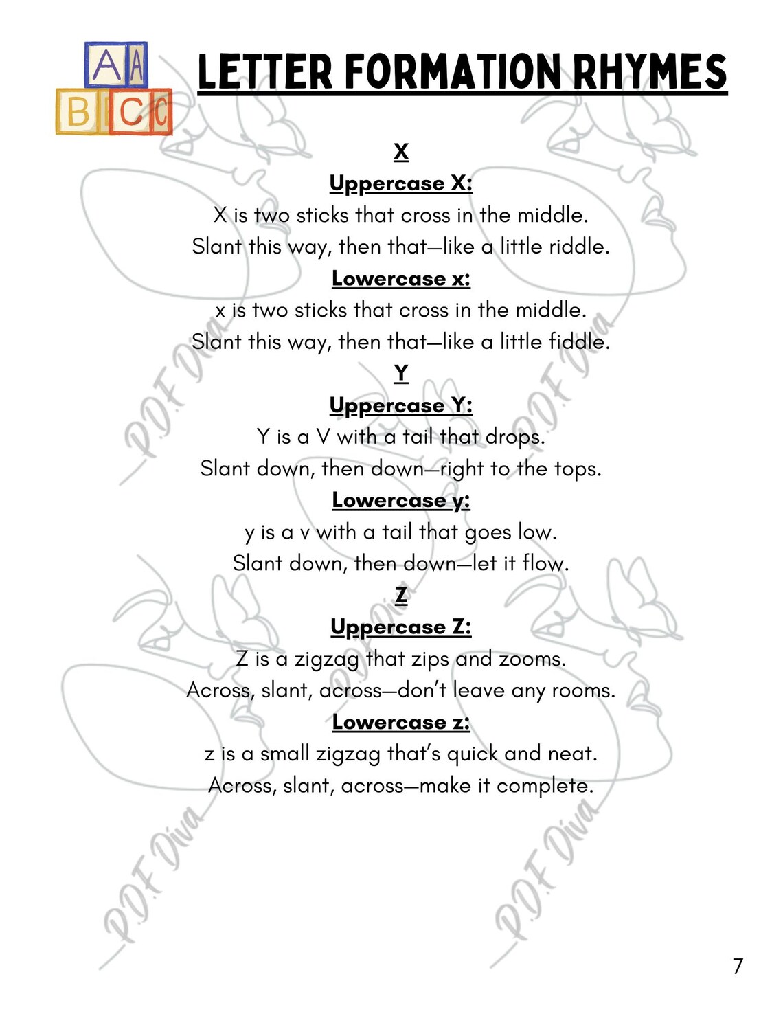 Letter Formation Rhymes, Alphabet, Preschool, Letters, Writing ...