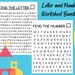 Letter and Number Search, Printable, Pdf, Prek, Preschool, Daycare ...