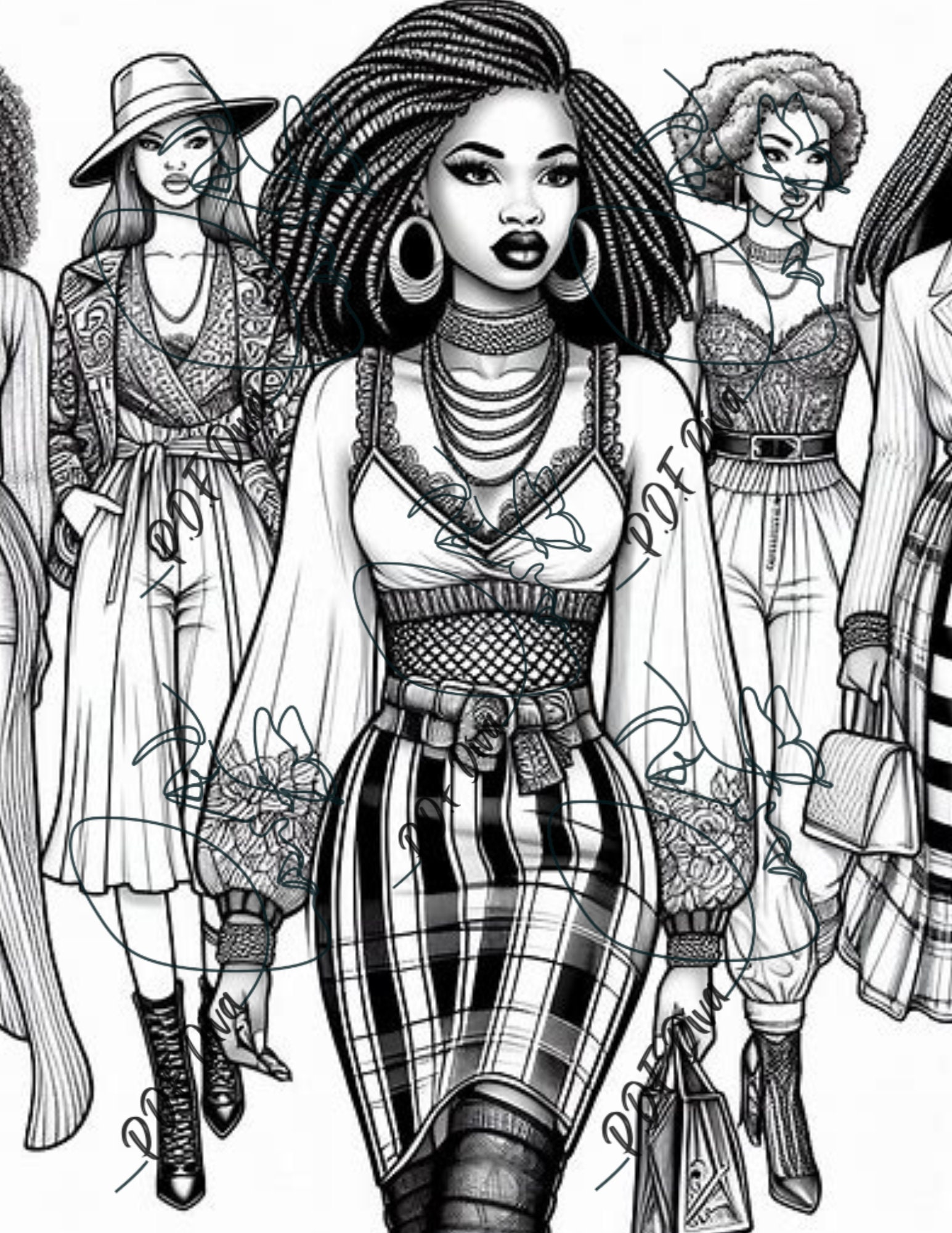 A Tribute to Feminine Energy Adult Coloring Book - Etsy