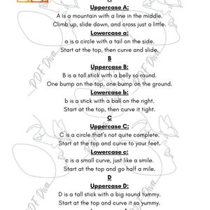 Letter Formation Rhymes, Alphabet, Preschool, Letters, Writing ...