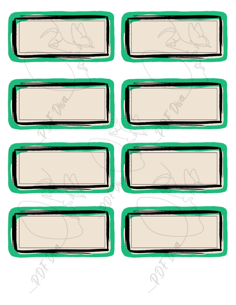 Fillable Class Labels, Pdf, Magically Fills in Names, Label Variety ...