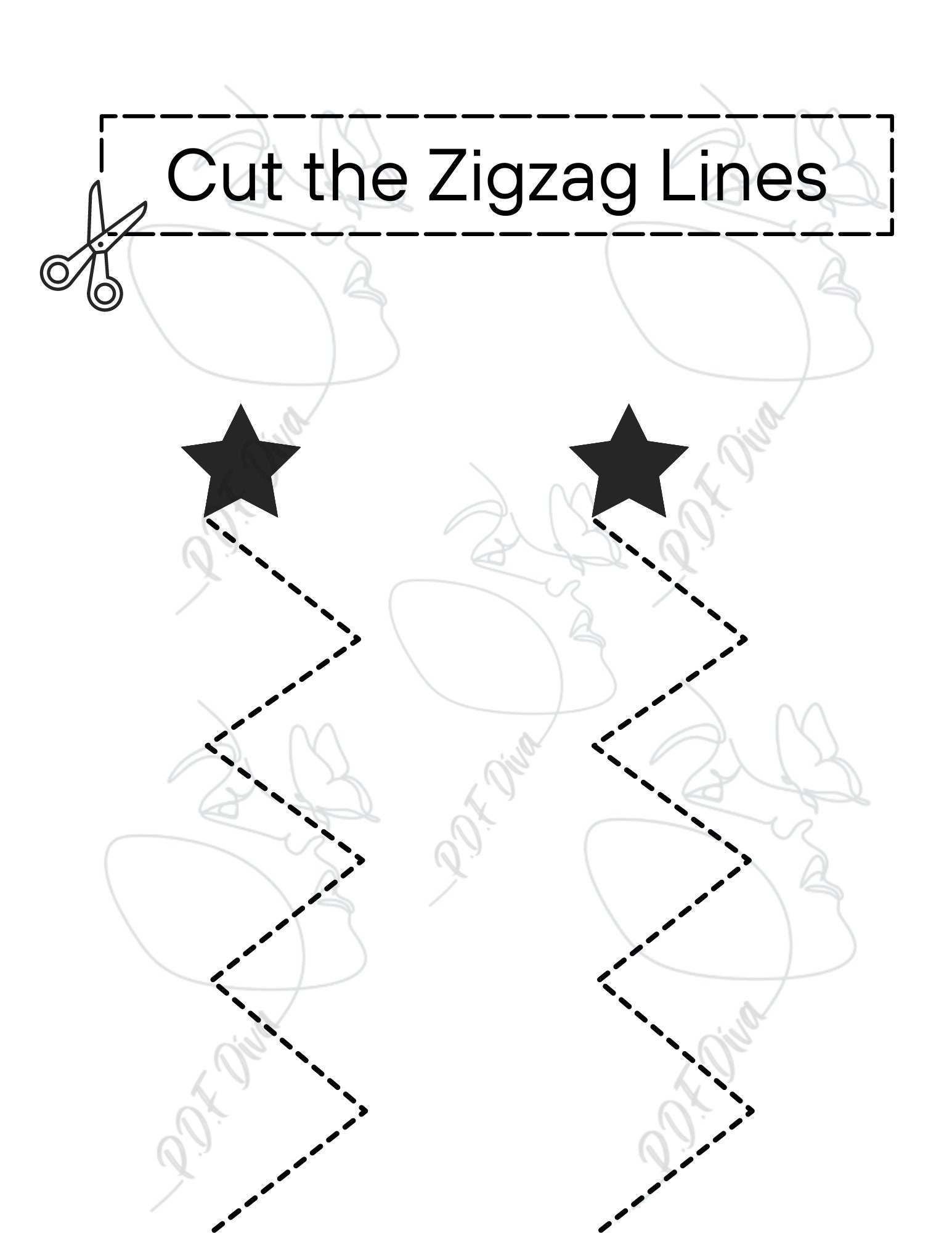 Cutting Practice, Preschool, Scissors, Cutting Paper, Kindergarten ...