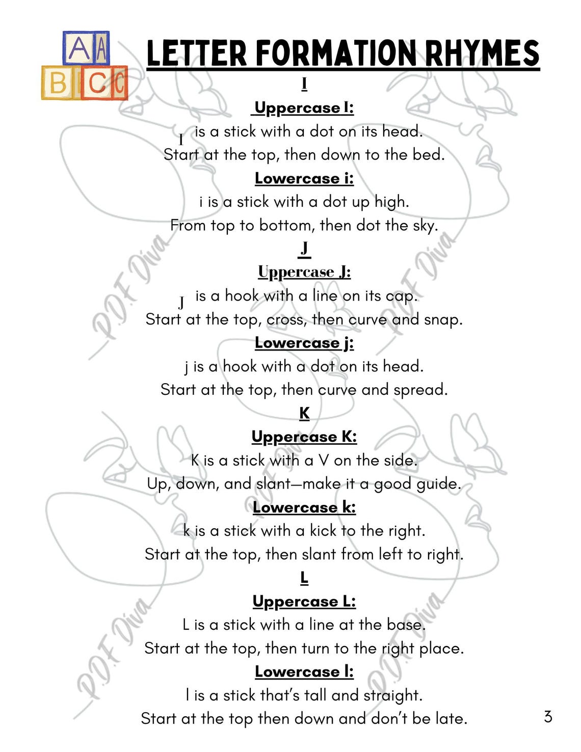 Letter Formation Rhymes, Alphabet, Preschool, Letters, Writing ...