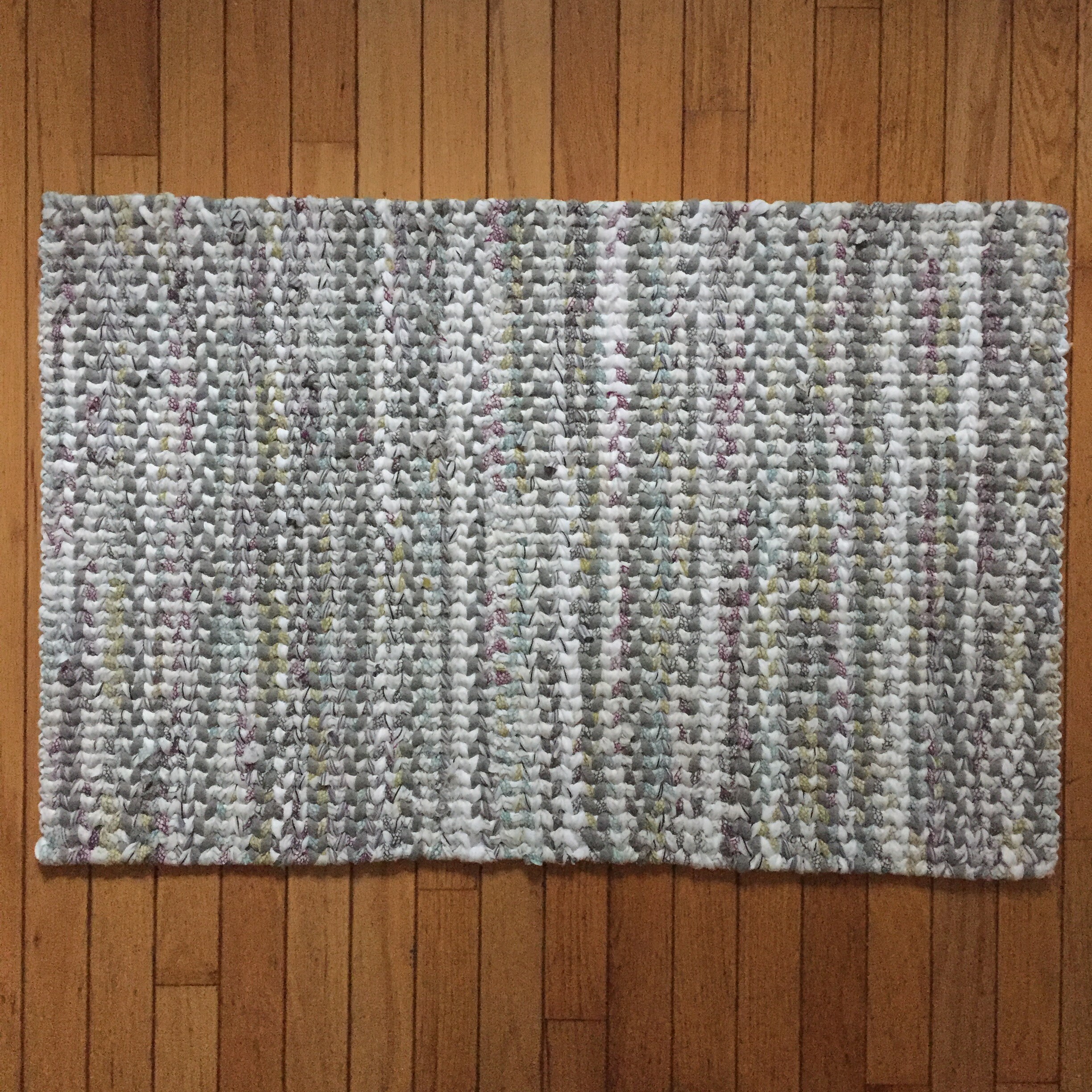 Hand Twined Rag Rug, Braided Fabric, Made on a Loom, One of a Kind ...