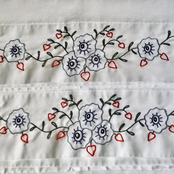 Embroidered Sheets - Etsy