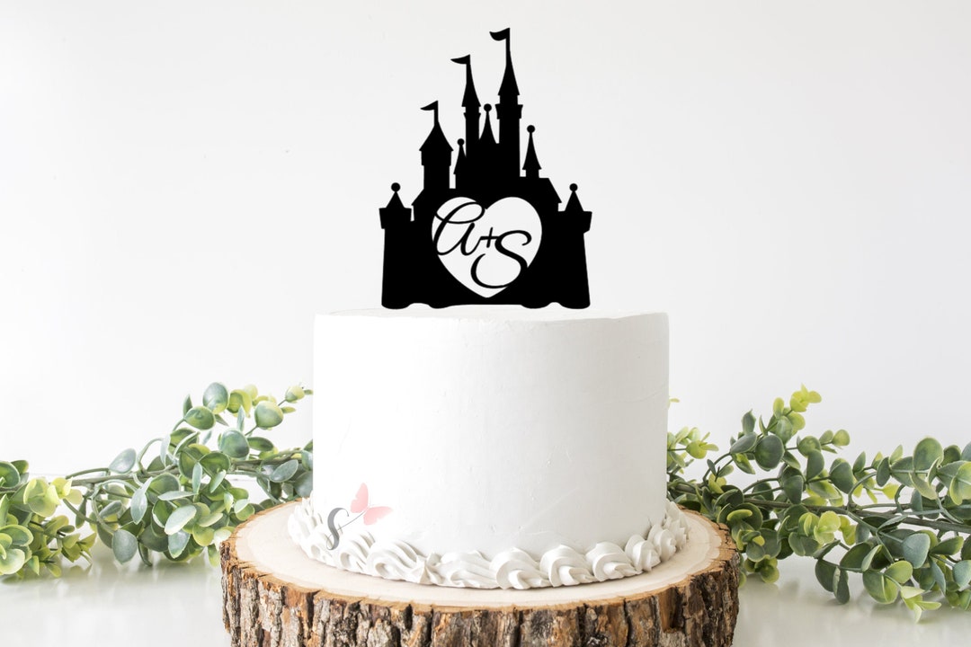 DOUBLE SIDED - Castle Monogram Topper - Silhouette Castle Topper ...