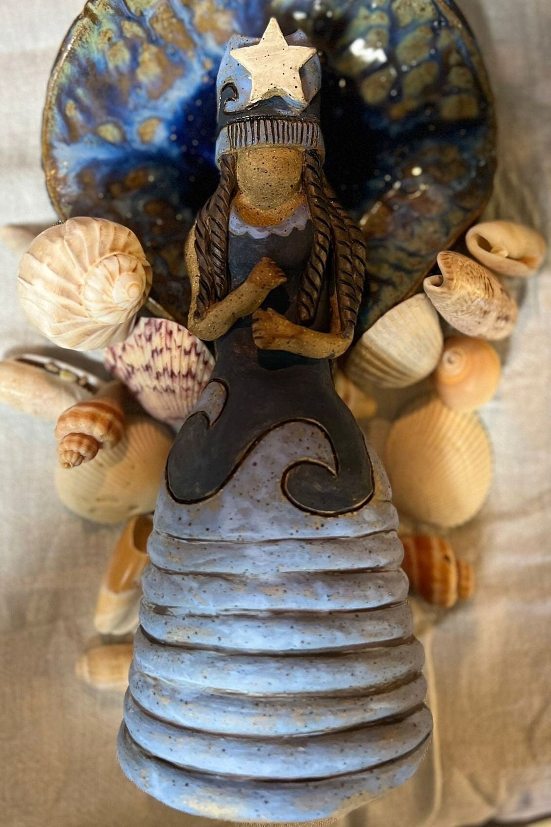 Sculpture of Iemanjá Mãe Das Águas/yemaya Statue Mother of the Sea ...