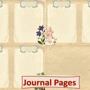 Printable Vintage Junk Journal Kit with Ephemera. Vintage Shop | Etsy