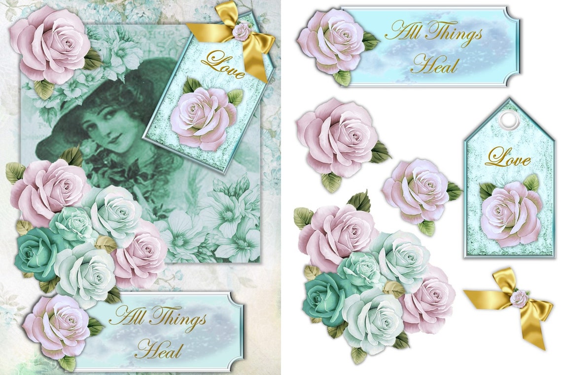 Printable Junk Journal Kit With FREE Ephemera and Decoupage | Etsy UK