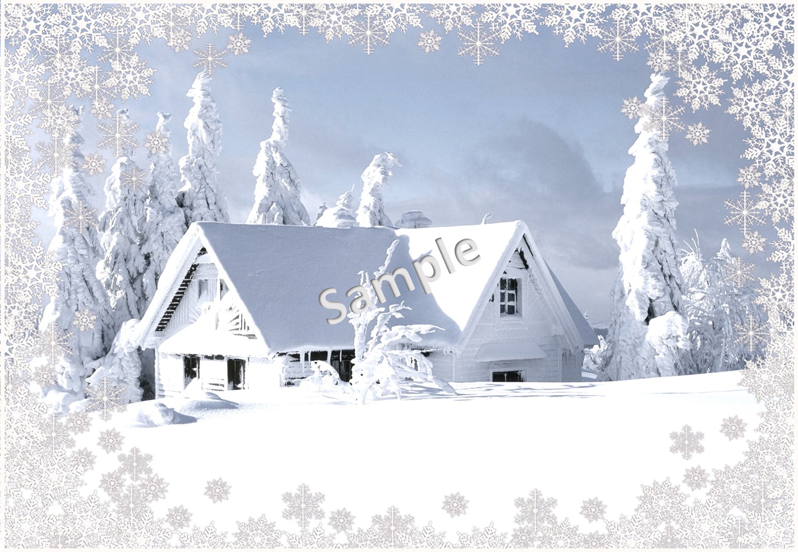 Printable Winter Snow Scene Backgrounds Journal Pages - Etsy