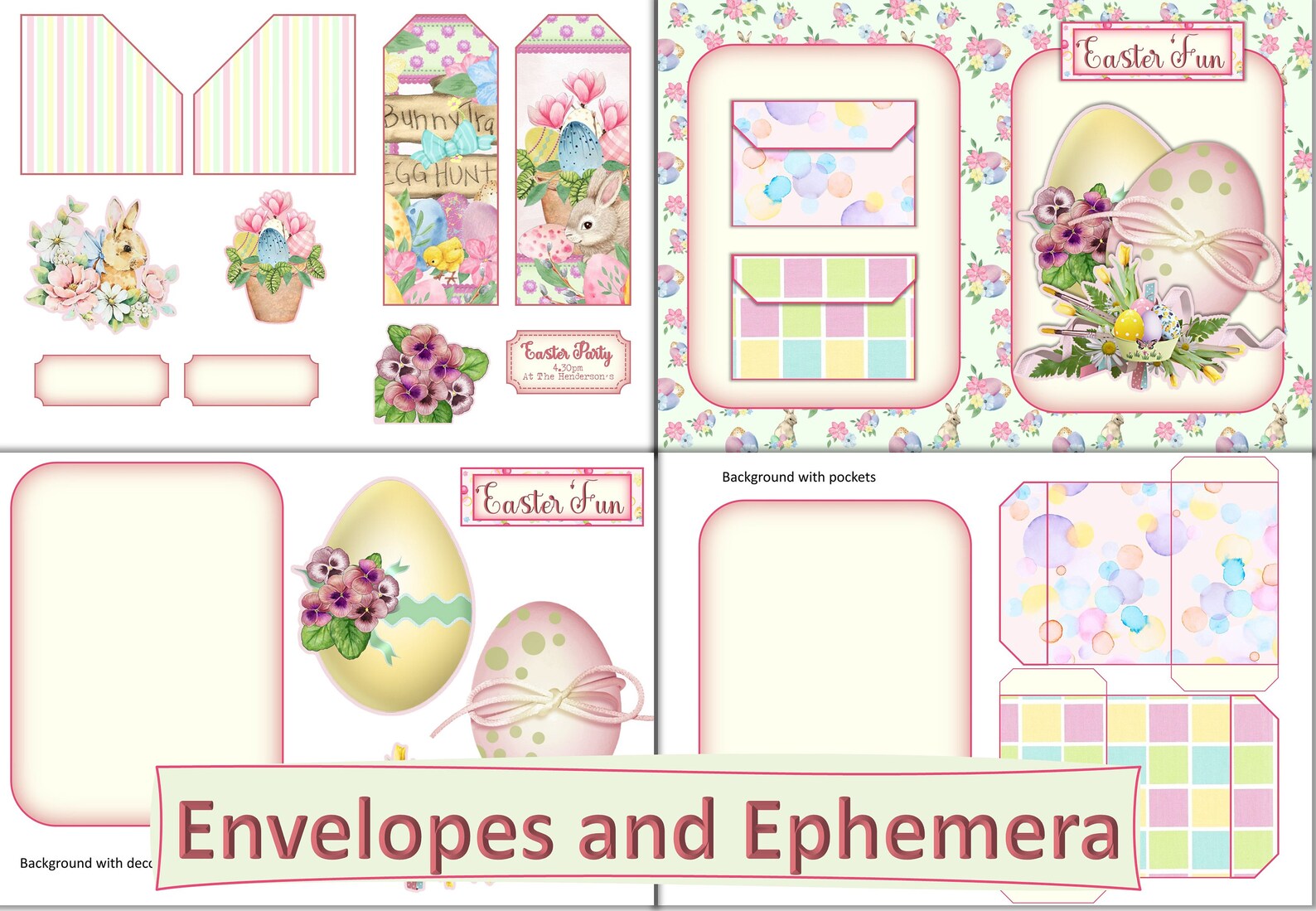 Printable Easter Bunny Journal Kit With Free Ephemera - Etsy