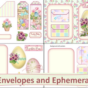 Printable Easter Bunny Journal Kit With Free Ephemera, Pockets, Fussy ...