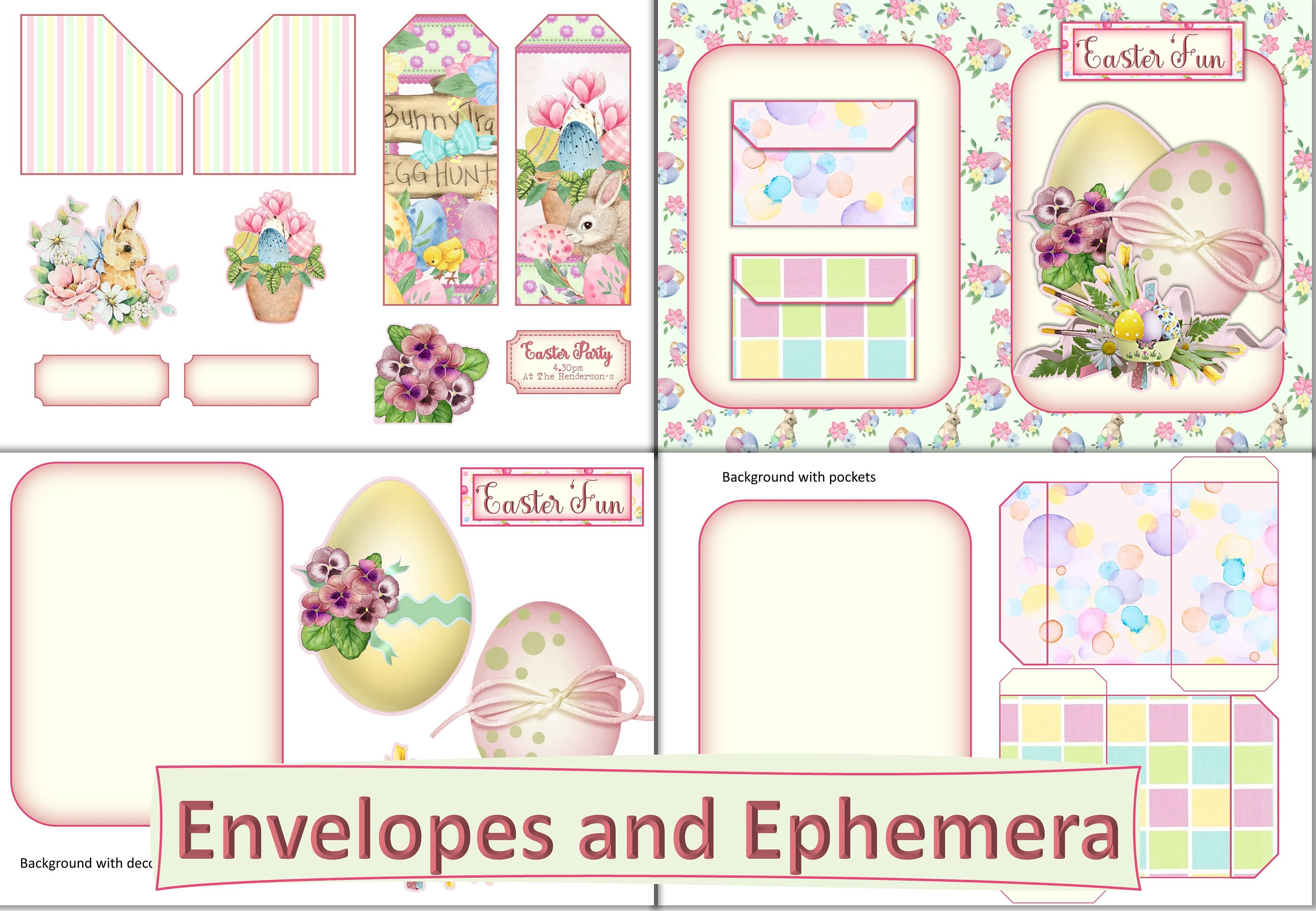 Printable Easter Bunny Journal Kit With Free Ephemera - Etsy