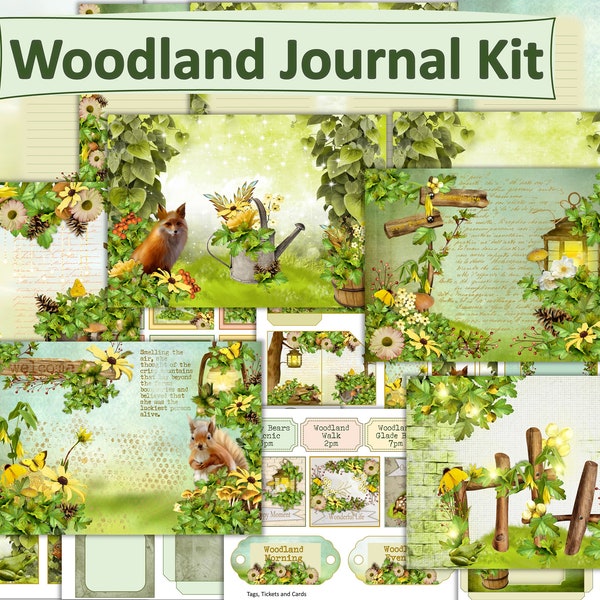 Woodland Journal - Etsy