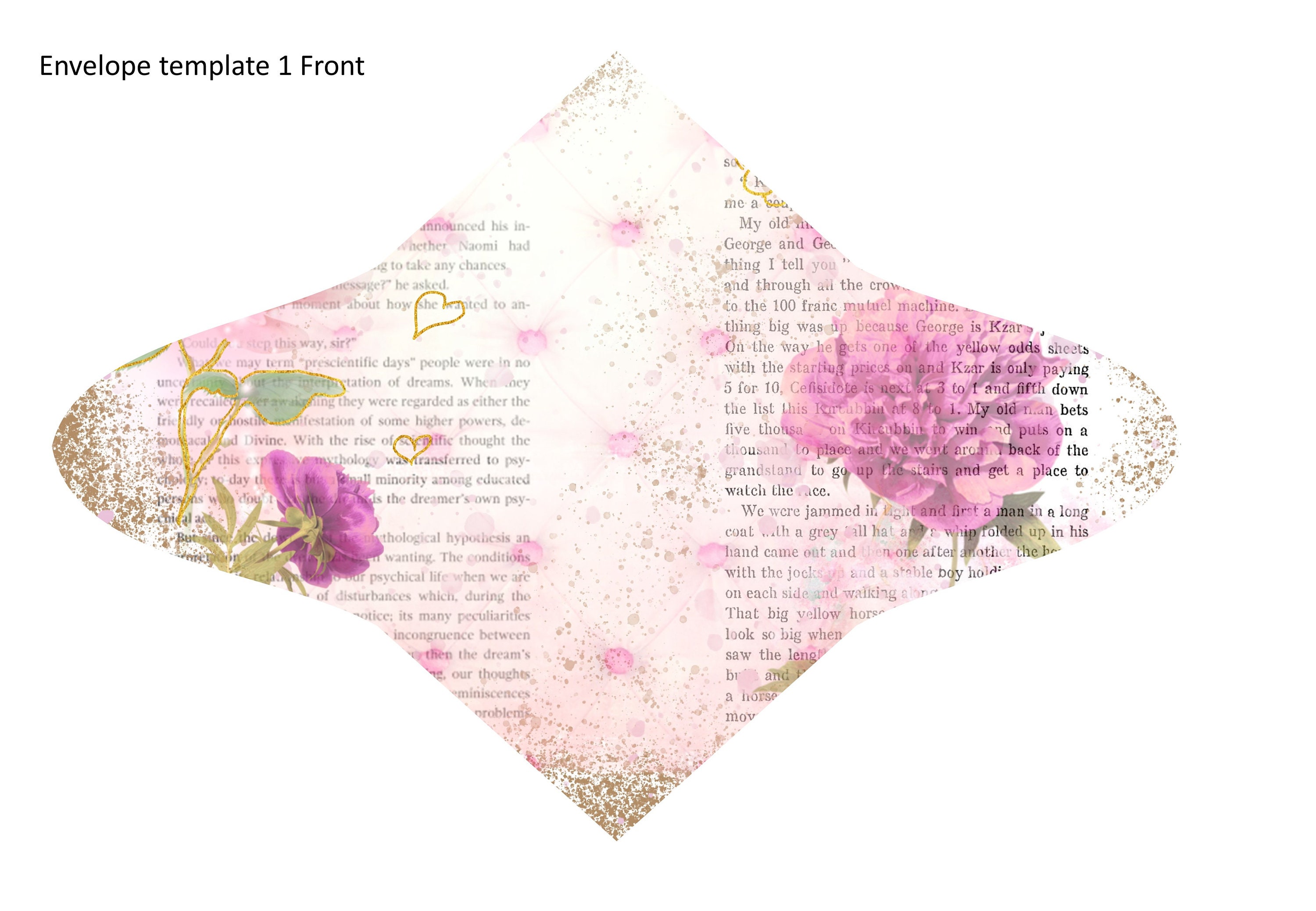 Printable Shabby Chic Envelope Ephemera Kit With Inserts. 4 - Etsy
