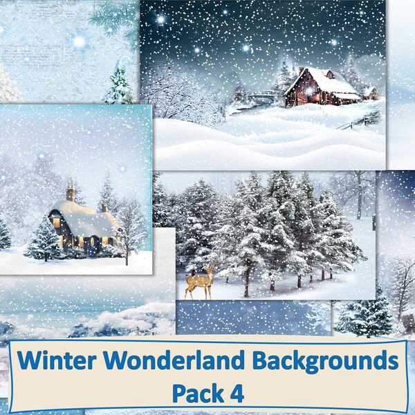 Winter Wonderland Backdrop - Etsy