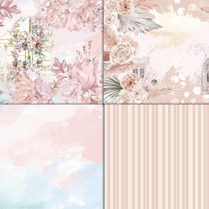 Printable Shabby Chic Collage Pages, 20 Journal Filler Pages ...